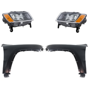 Jeep Grand Cherokee Headlight Assembly Replacement (Driver & Passenger ...