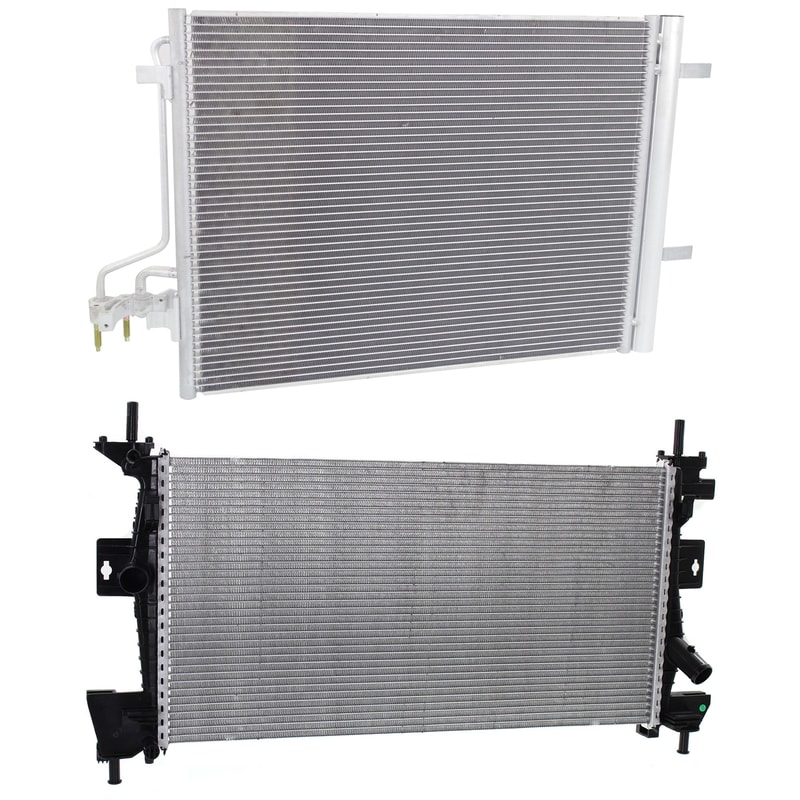 Radiator Kit for Ford Focus 2015-2018, Aluminum Core, 4 Cylinder, 2.0L ...