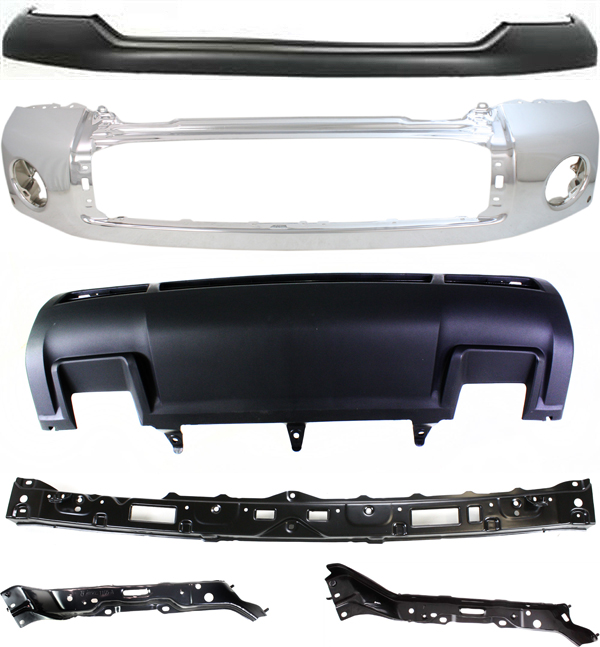 Front Bumper Cover Assembly for 2010-2013 Toyota Tundra, 6-Piece Kit ...