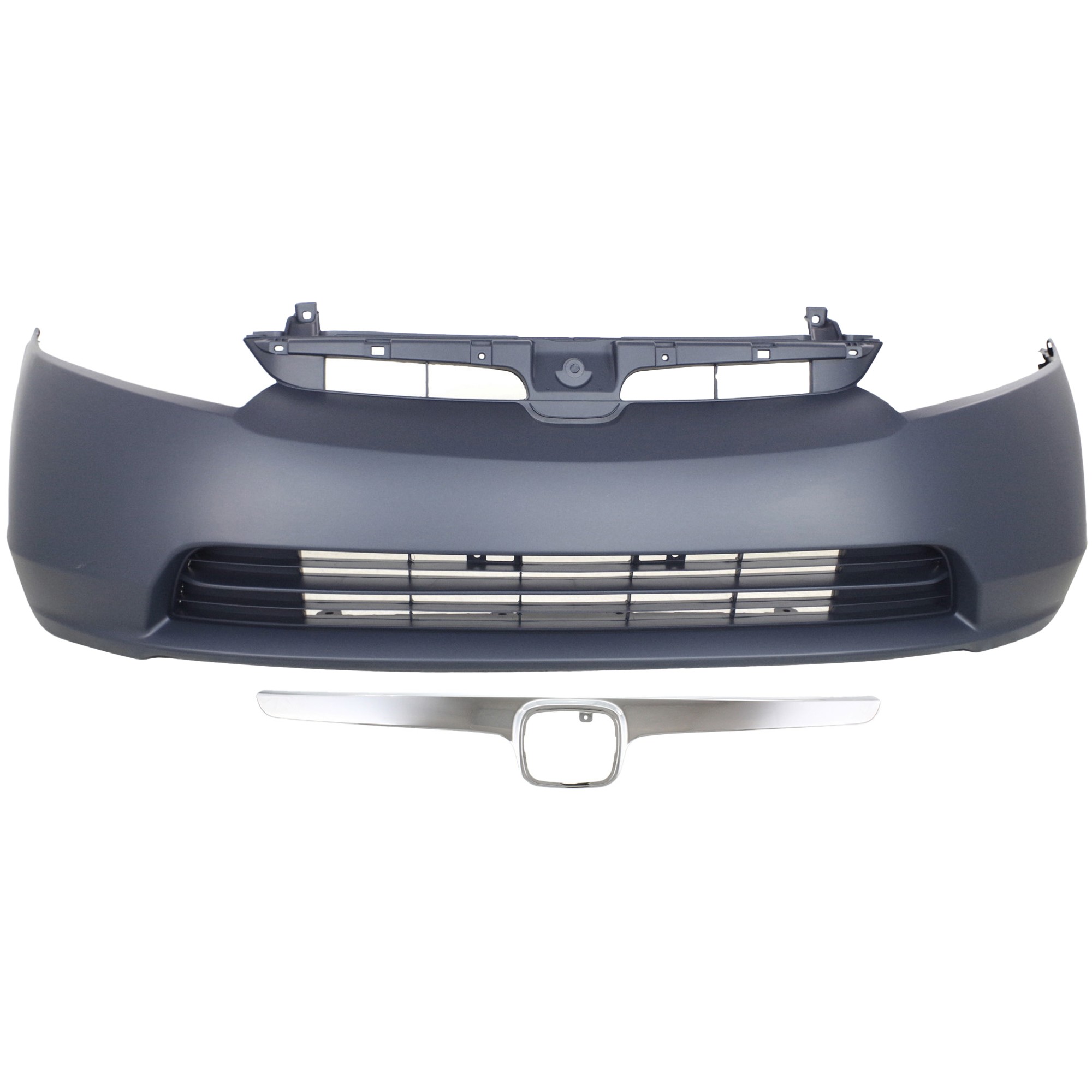 Front Bumper Cover Kit for 2006-2008 Honda Civic Sedan, Primed (Ready ...