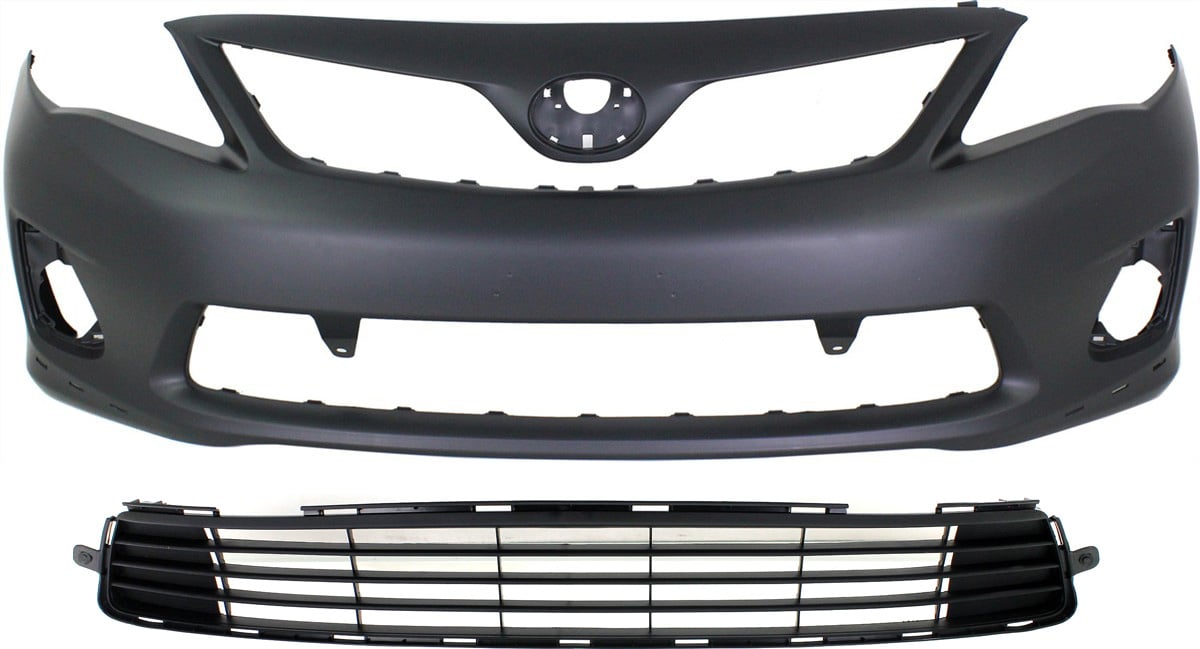 Front Bumper Cover Kit for 2011-2013 Toyota Corolla, Primed (Ready to ...