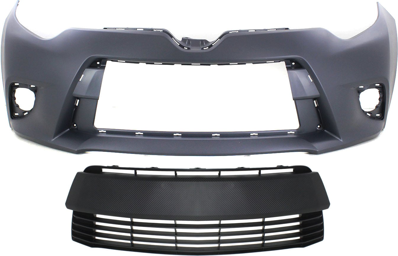Front Bumper Cover Kit for 2014-2016 Toyota Corolla, Primed (Ready to ...