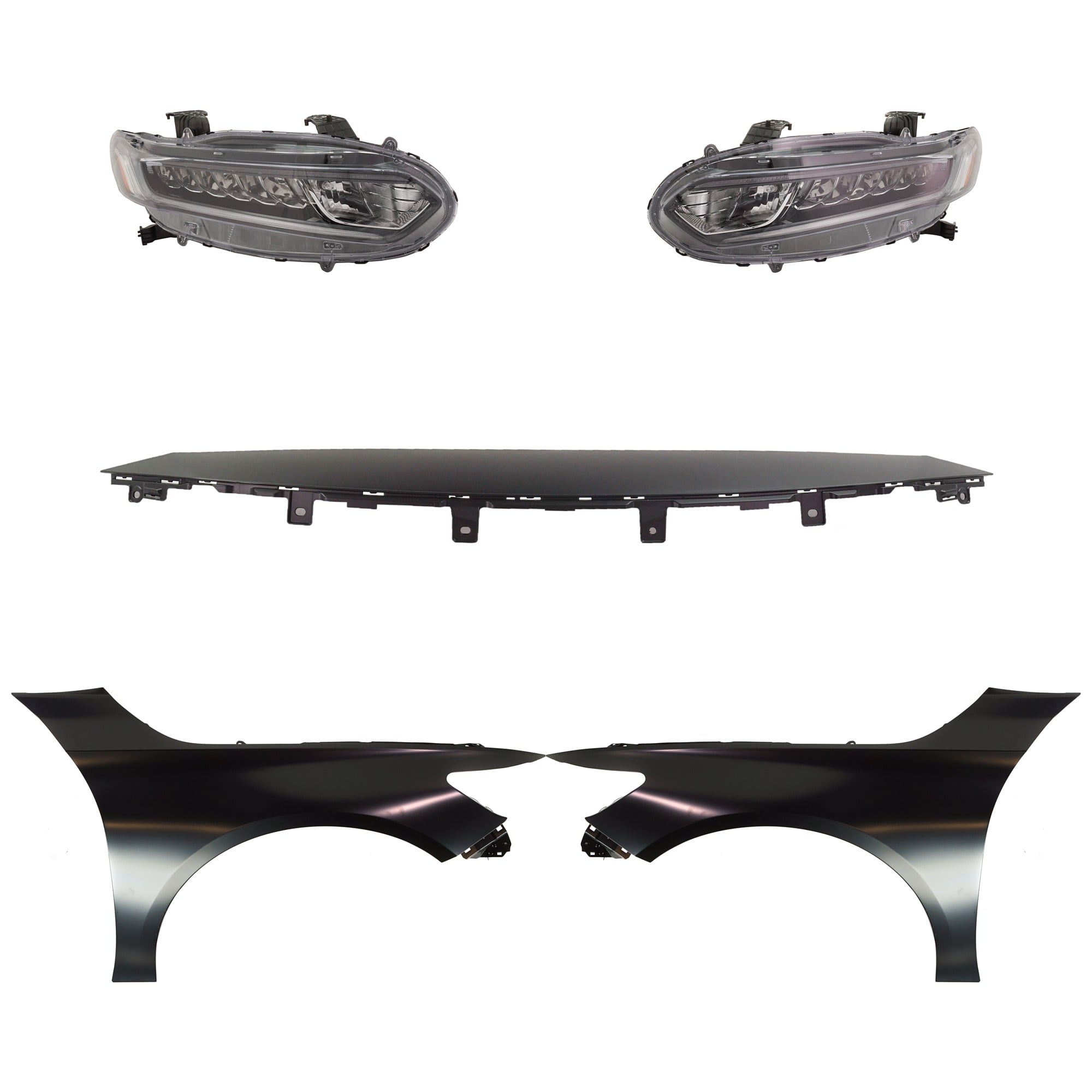 Headlight Assembly Kit for 2018-2020 Honda Accord, Right (Passenger ...