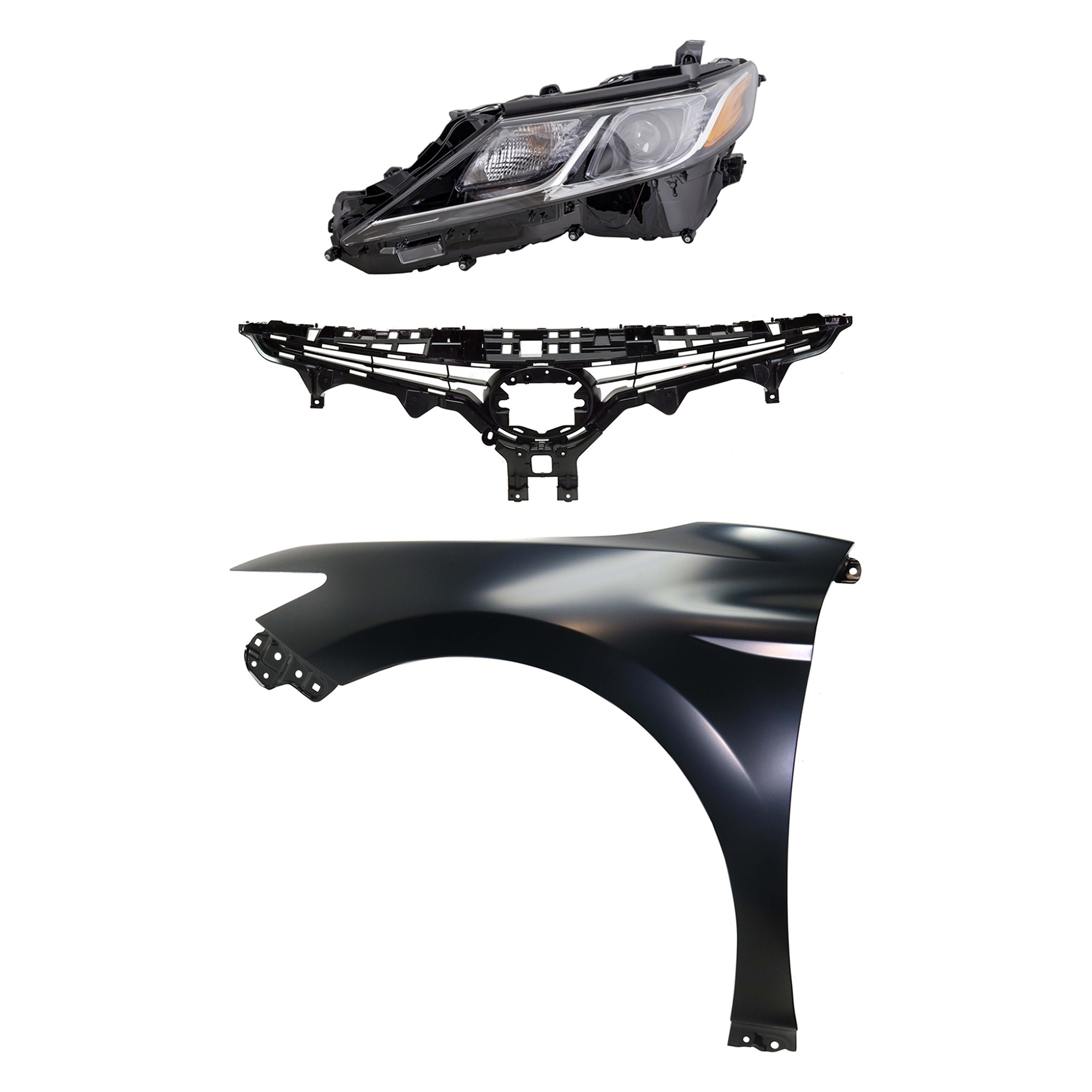 Headlight Assembly Kit for 2018-2019 Toyota Camry, Includes Left ...