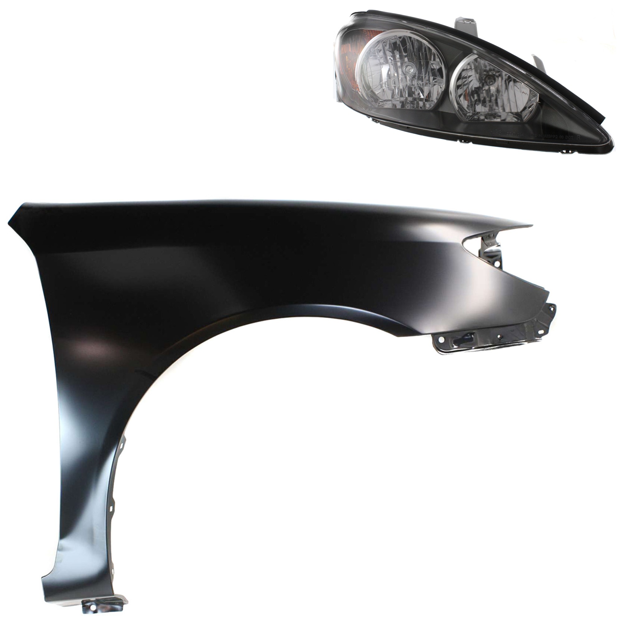 Headlight Assembly for Toyota Camry 2002-2004, Right (Passenger) Side ...