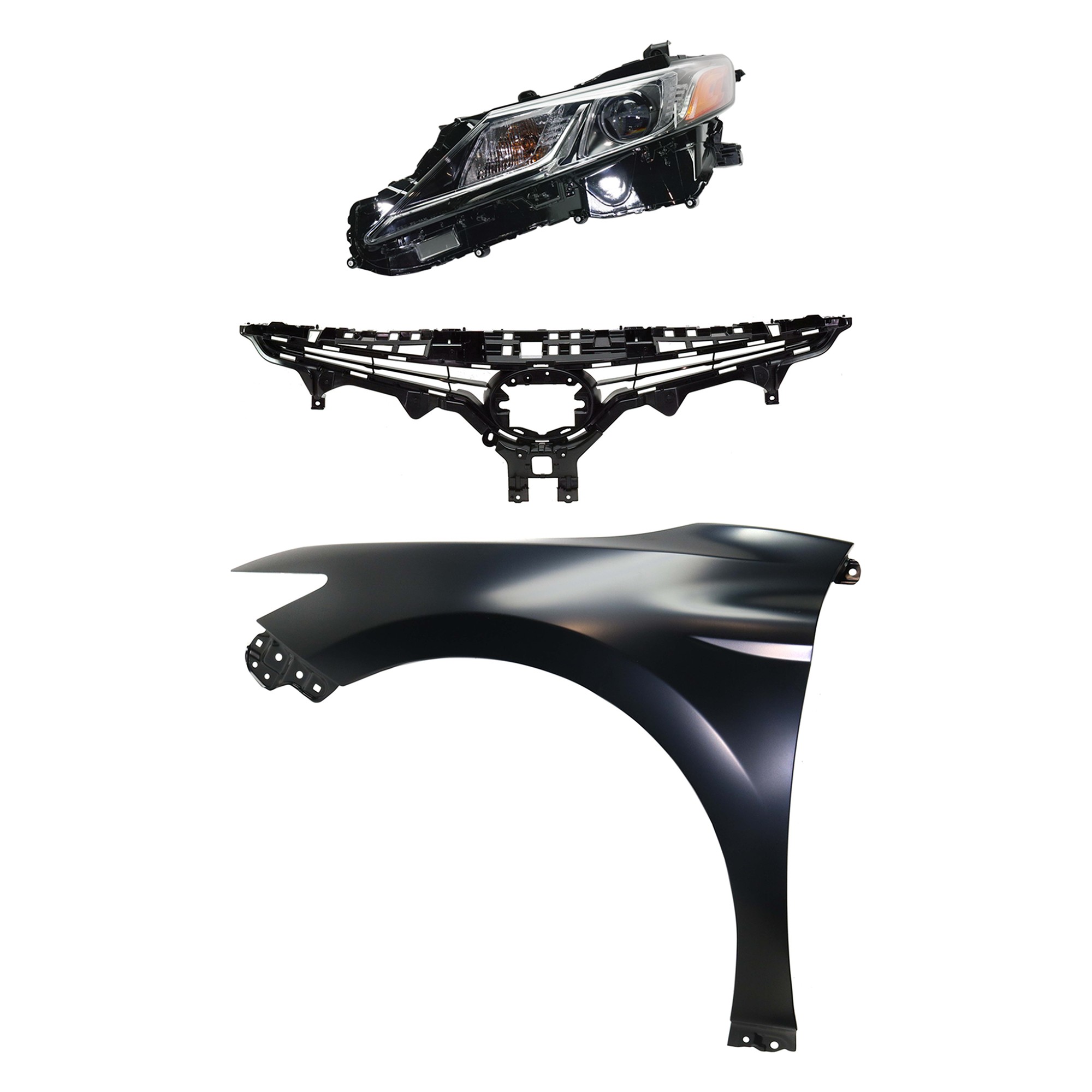 Headlight Assembly Kit for Toyota Camry 2019-2020, Left (Driver) Side ...