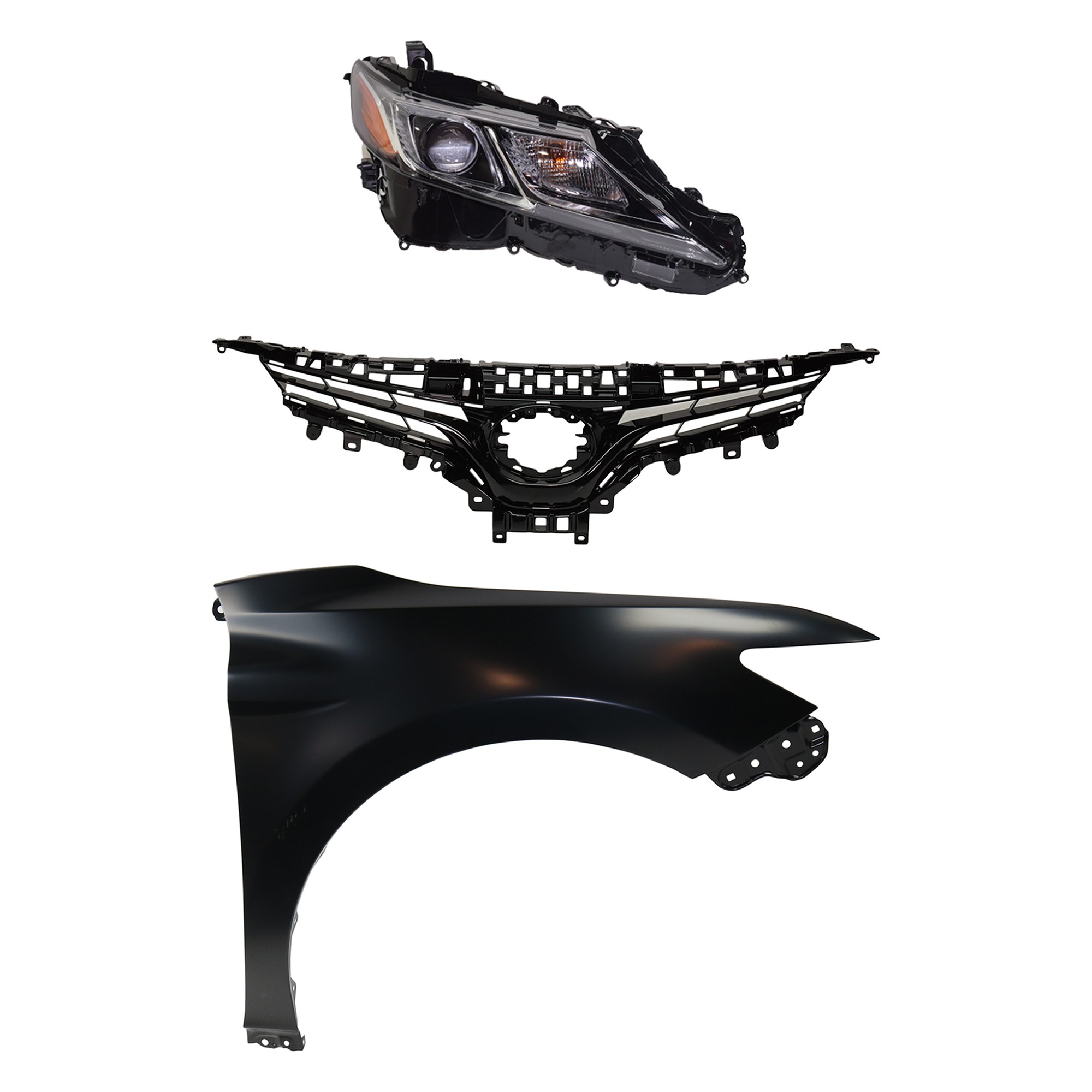 Headlight Assembly Kit for Toyota Camry 2019-2020, Right (Passenger ...