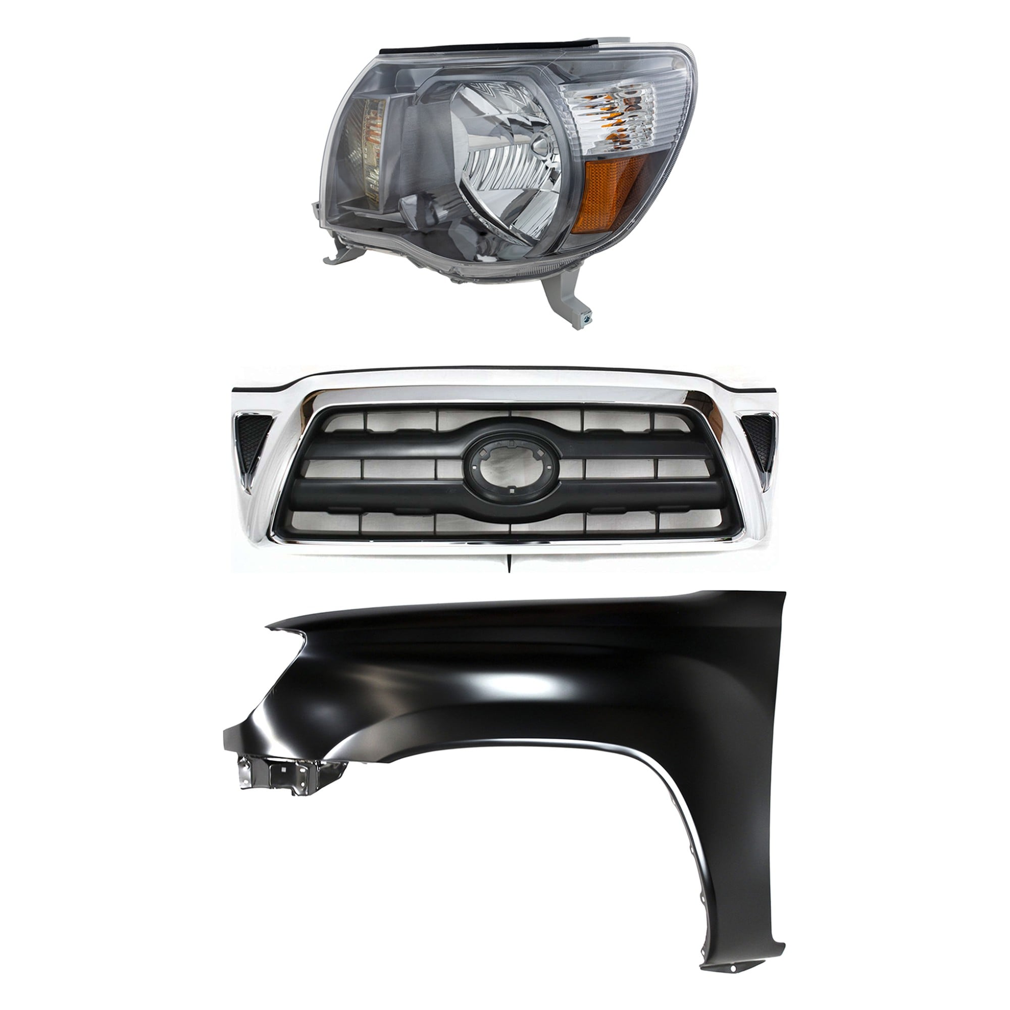 Headlight Assembly Kit for Toyota Tacoma 2005-2008 Left (Driver ...