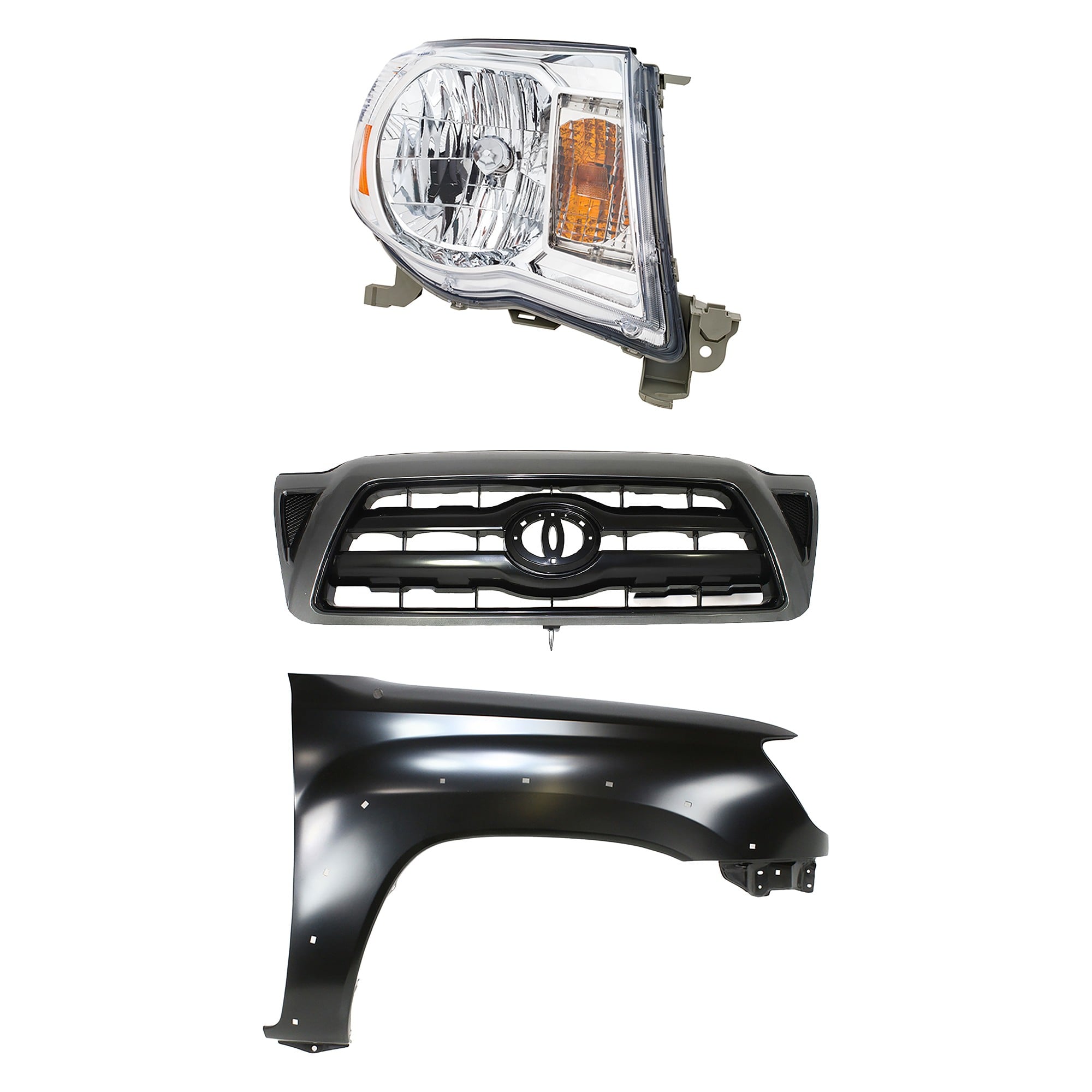 Headlight Assembly Kit for Toyota Tacoma 2005-2010, Right (Passenger ...