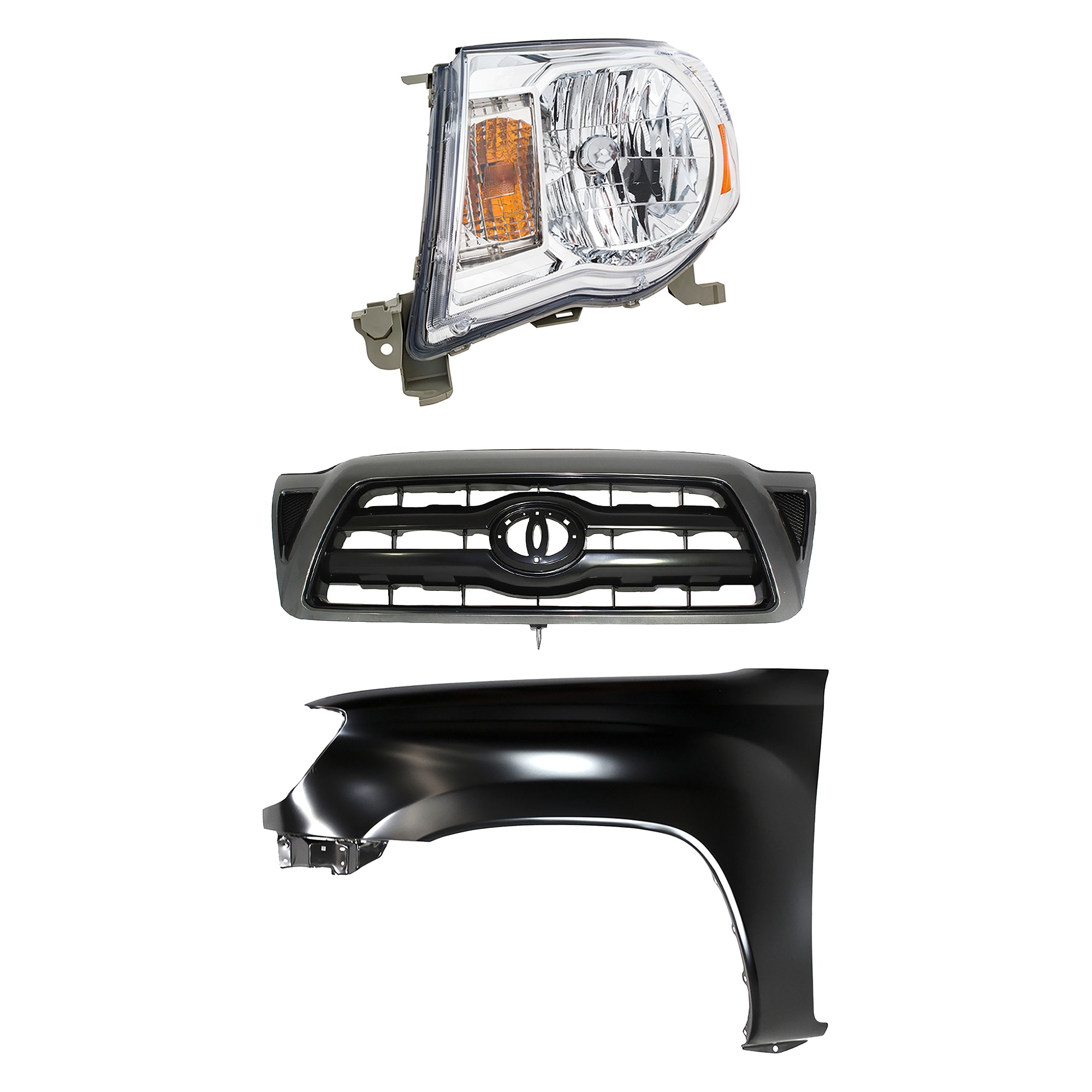 Headlight Assembly Kit for Toyota Tacoma 2005-2010, Left (Driver) Side ...