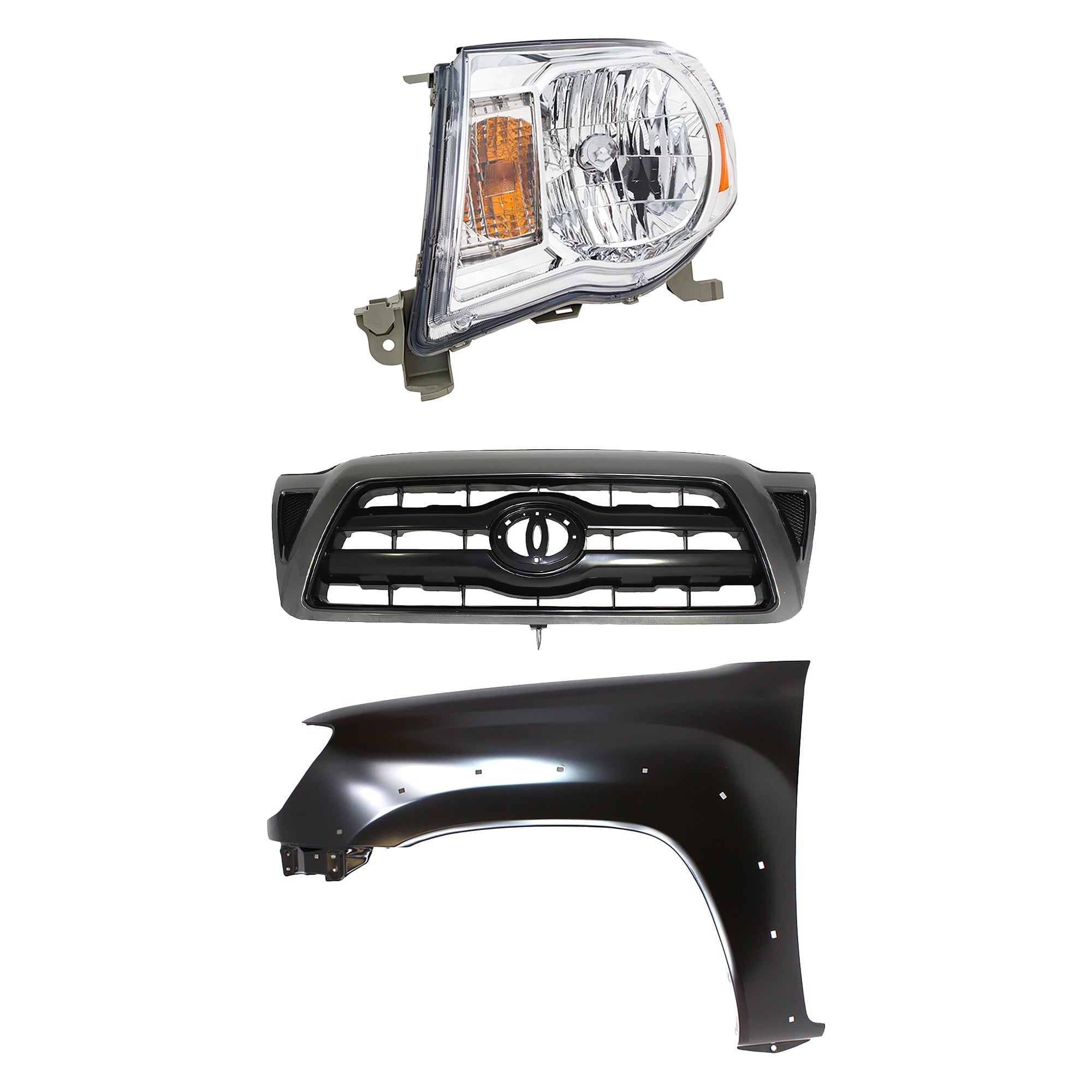 Headlight Assembly Kit for Toyota Tacoma 2005-2010, Left (Driver) Side ...