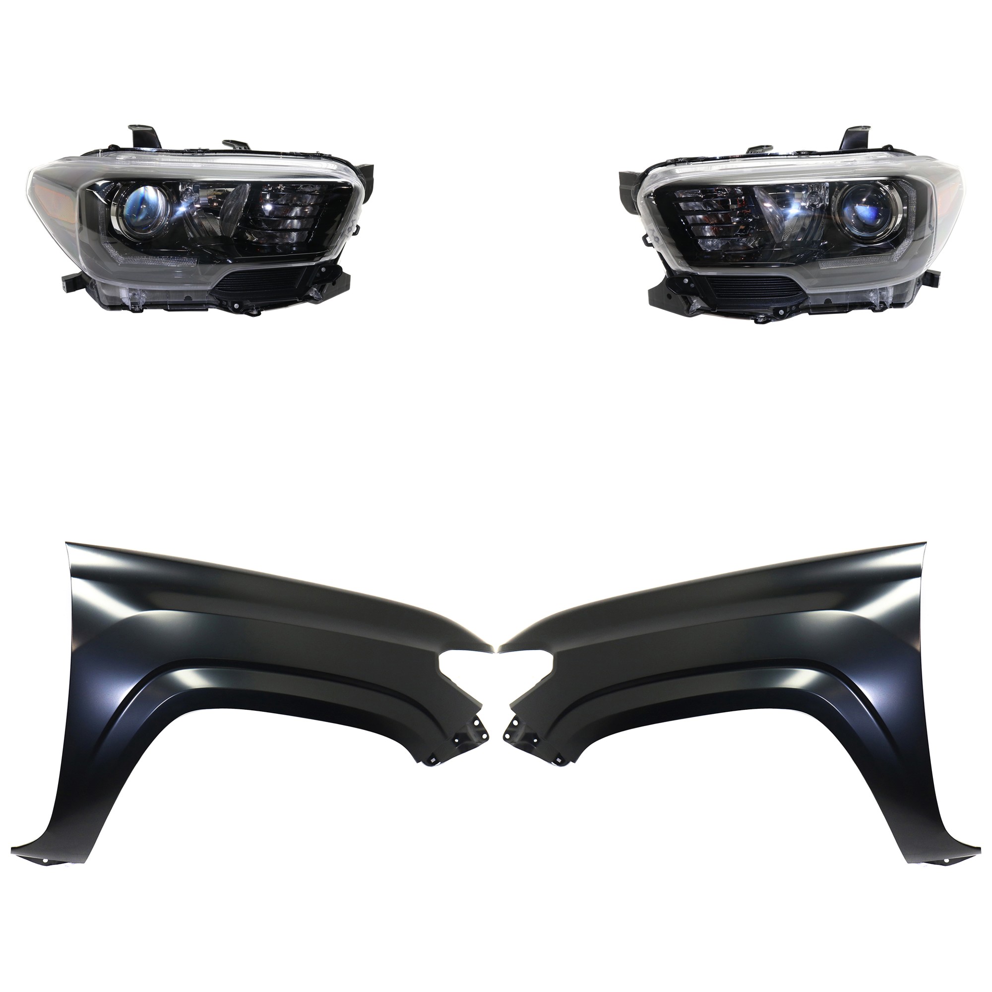 Headlight Assembly Kit for Toyota Tacoma 2017-2019, Right (Passenger ...