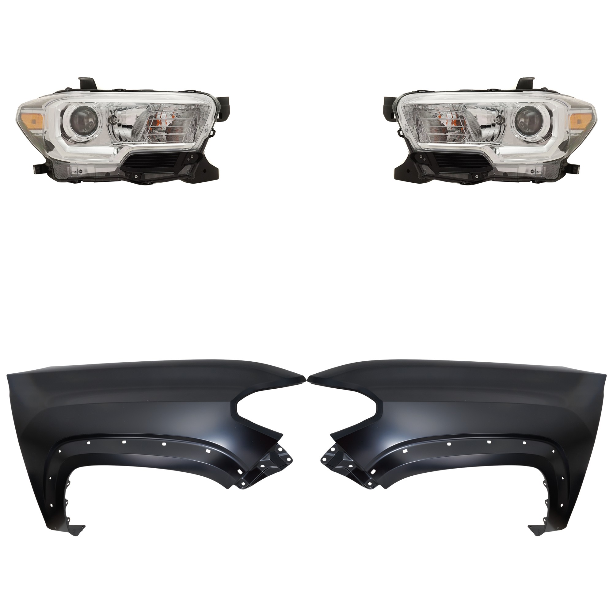 Headlight Assembly Kit for Toyota Tacoma 2019-2023, Right (Passenger ...