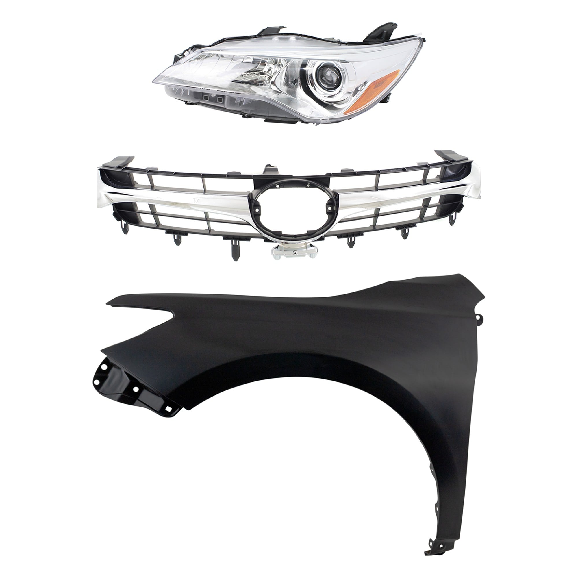 Headlight Assembly Kit for Toyota Camry 2015-2017, Left (Driver ...