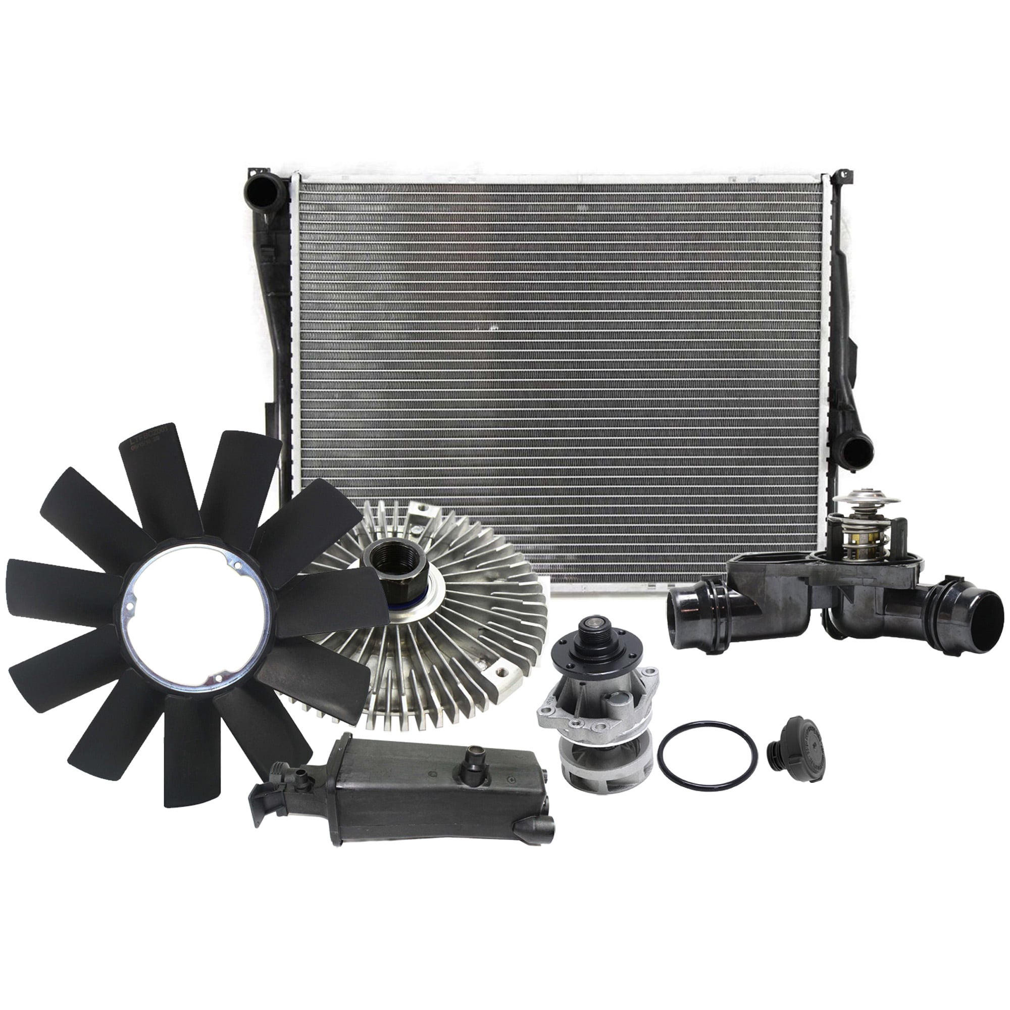 7-Piece Radiator Kit for BMW 3-Series 1999-2006, E46 Body, Automatic ...