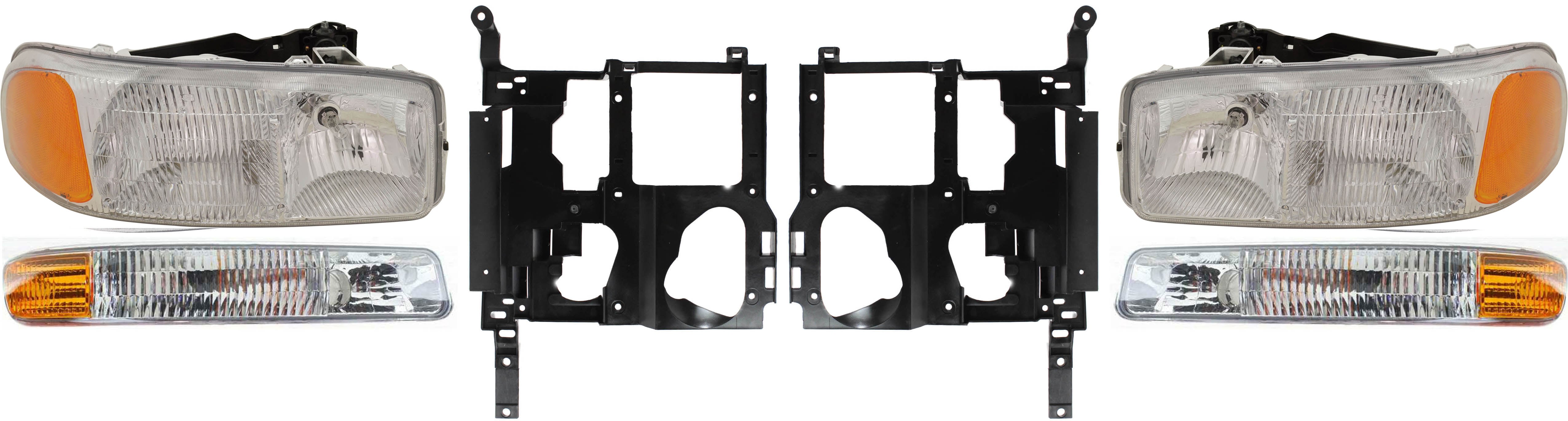 Headlight Assembly for GMC Sierra 1500/2500 (1999-2002), Yukon (2000 ...