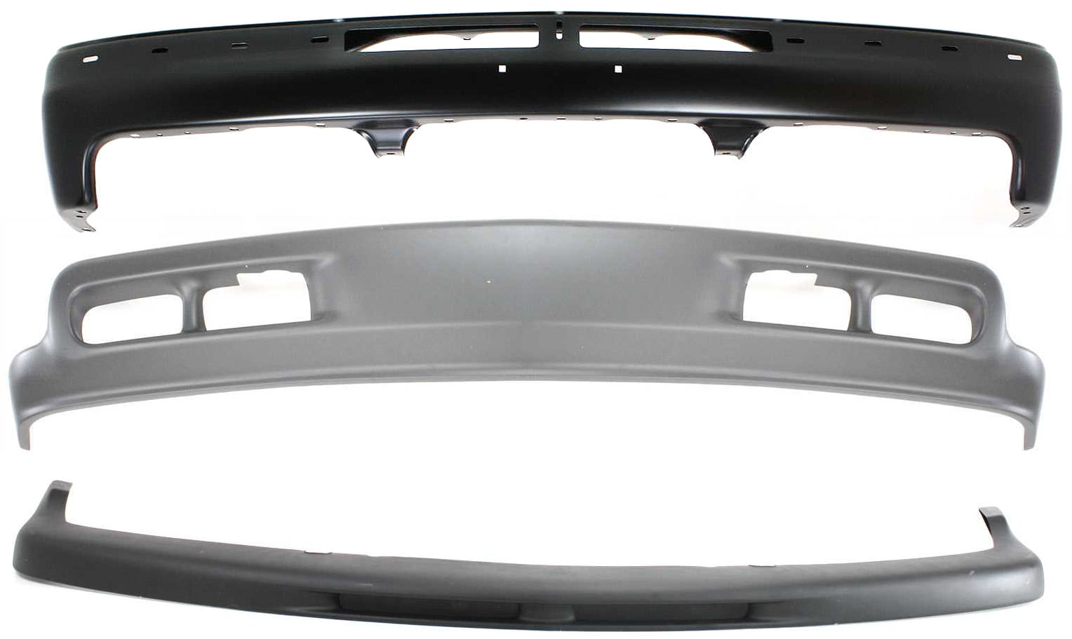 Front Bumper 3-Piece Kit for Chevrolet Tahoe 2000-2006 with Bumper Trim ...