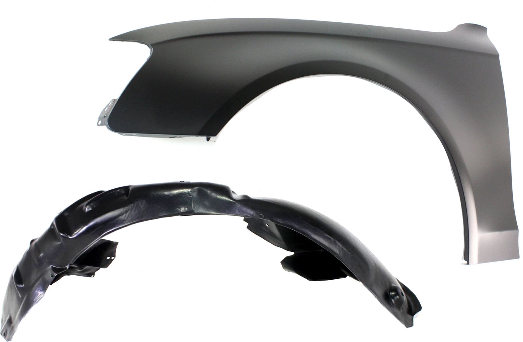 Front Fender Left (Driver) Side 2-Piece Kit with Fender Liner for 2009 ...