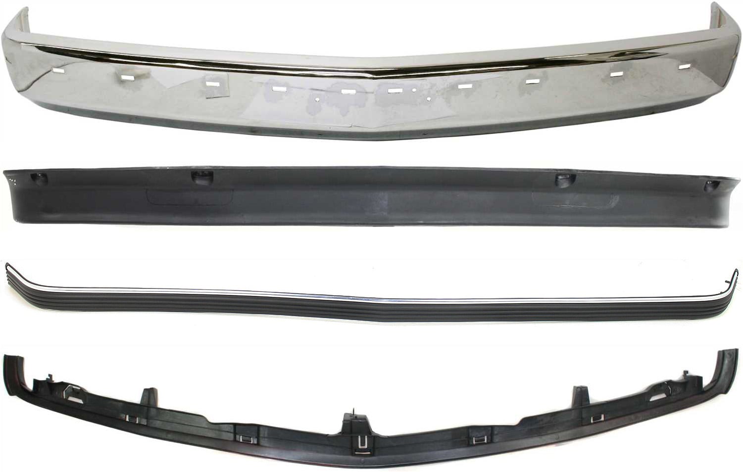 Front Bumper Kit for Chevrolet C/K Full Size Pickup 1994-2000, 4-Piece ...