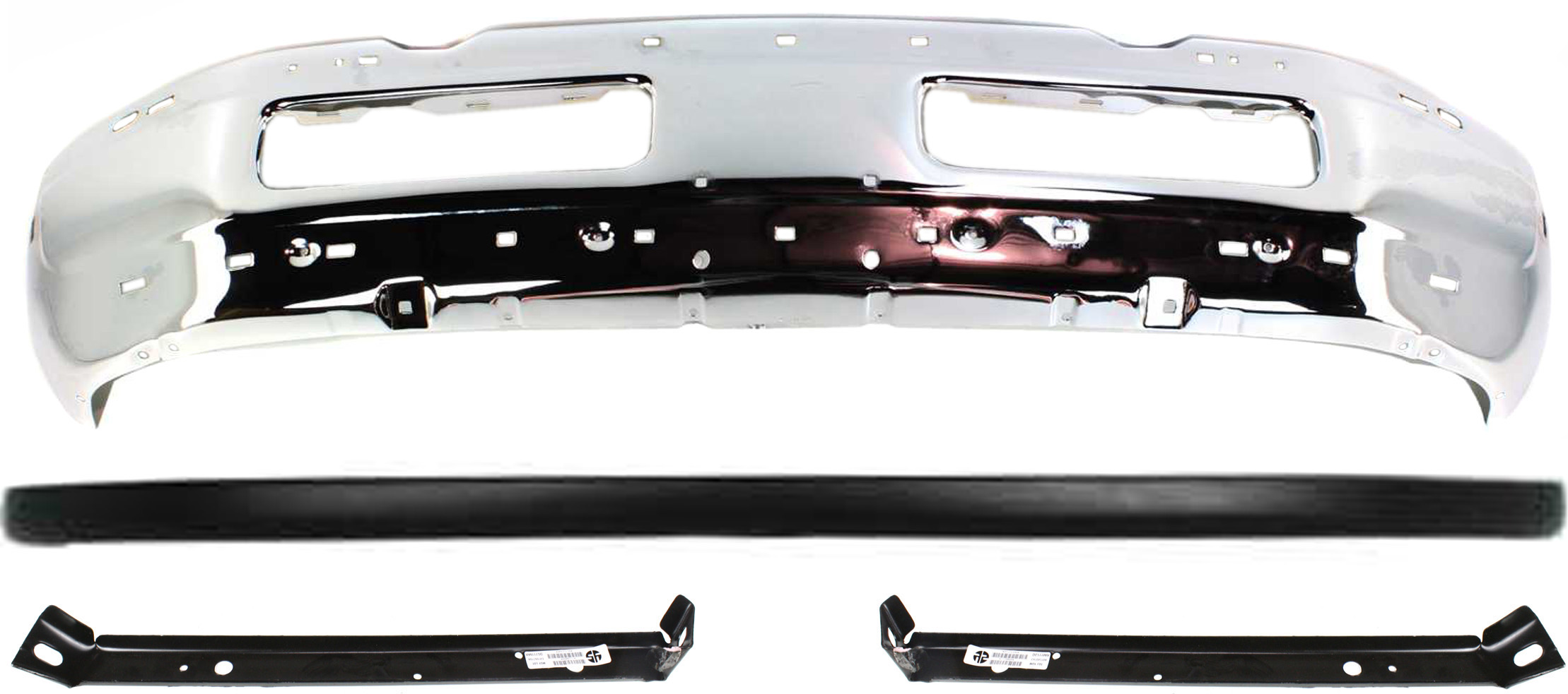 Front Bumper Cover Kit for 1994-2002 Dodge Full Size Pickup, 4-Piece ...