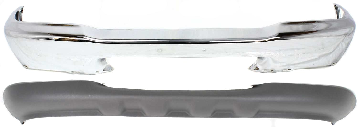 Front Bumper Kit for Ford Ranger 1998-2000, Chrome, 2-Piece Set with ...