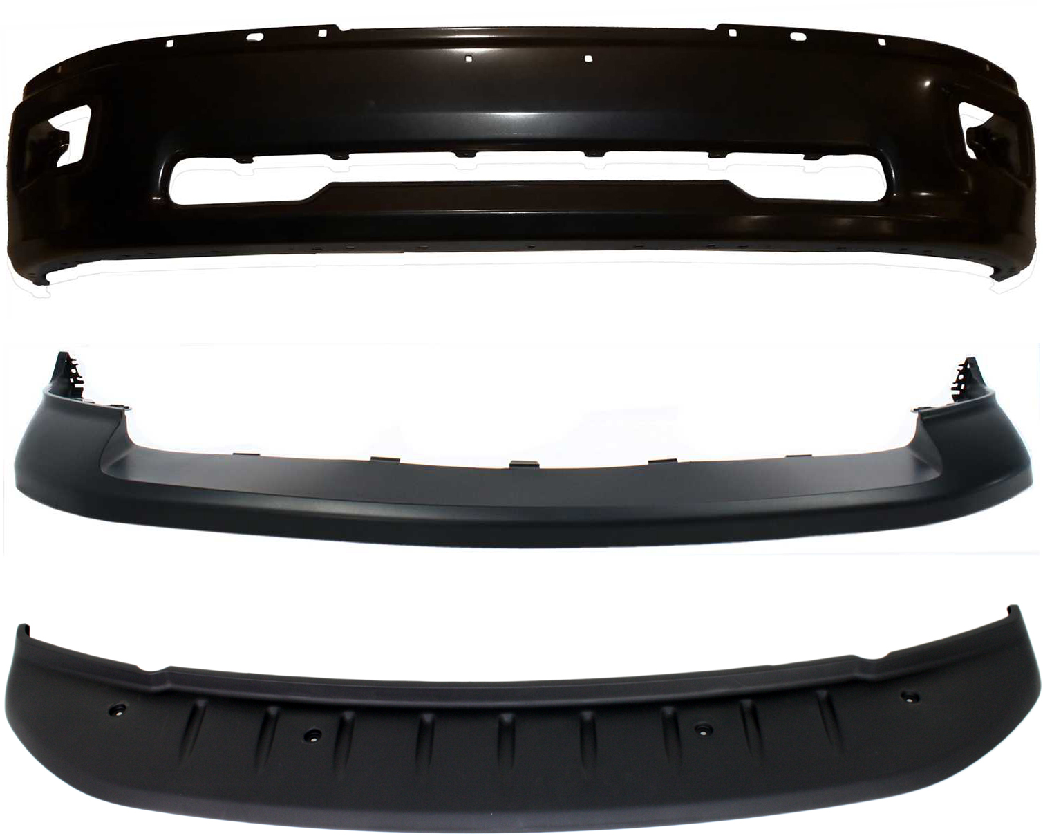 Front Bumper Cover for 2009-2012 Dodge Ram Full Size Pickup, Upper ...