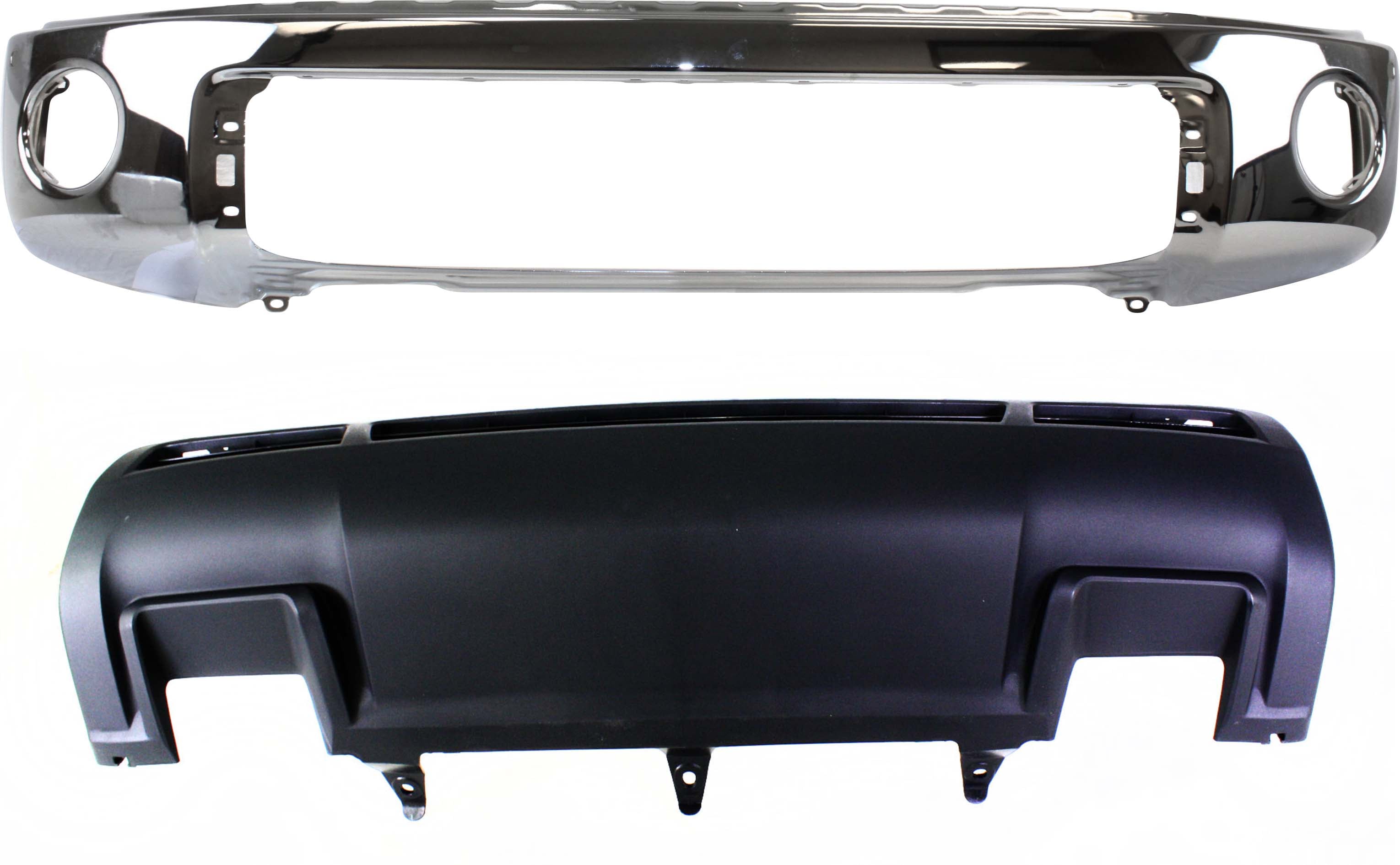 Front Bumper for Toyota Tundra 2010-2013, 2-Piece Kit with Valance ...