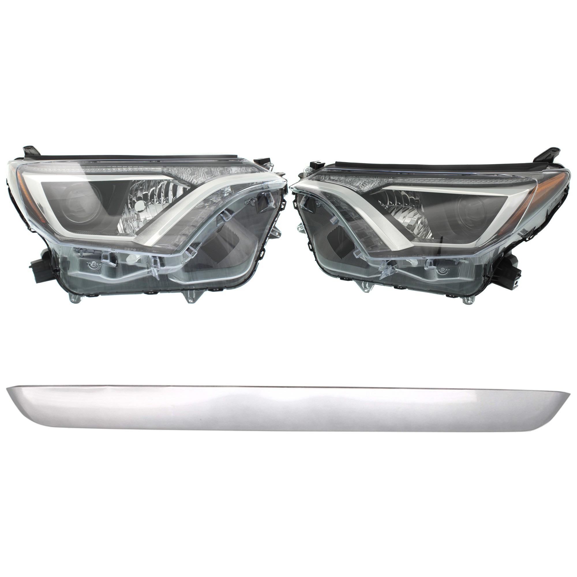 Headlight Kit for Toyota RAV4 2016-2016, Right (Passenger) and Left ...