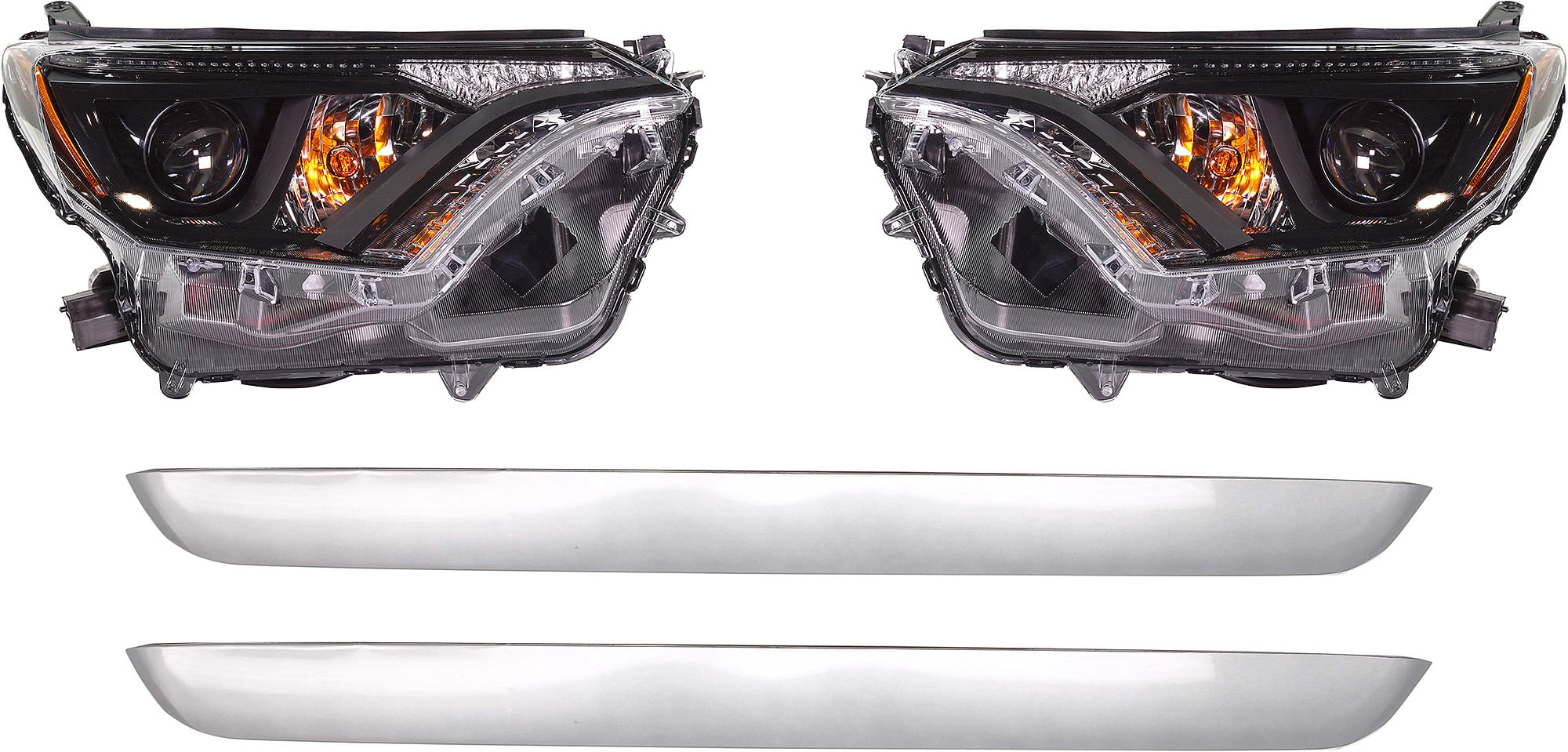 Headlight Assembly for Toyota RAV4 2016-2016, Right (Passenger) and ...