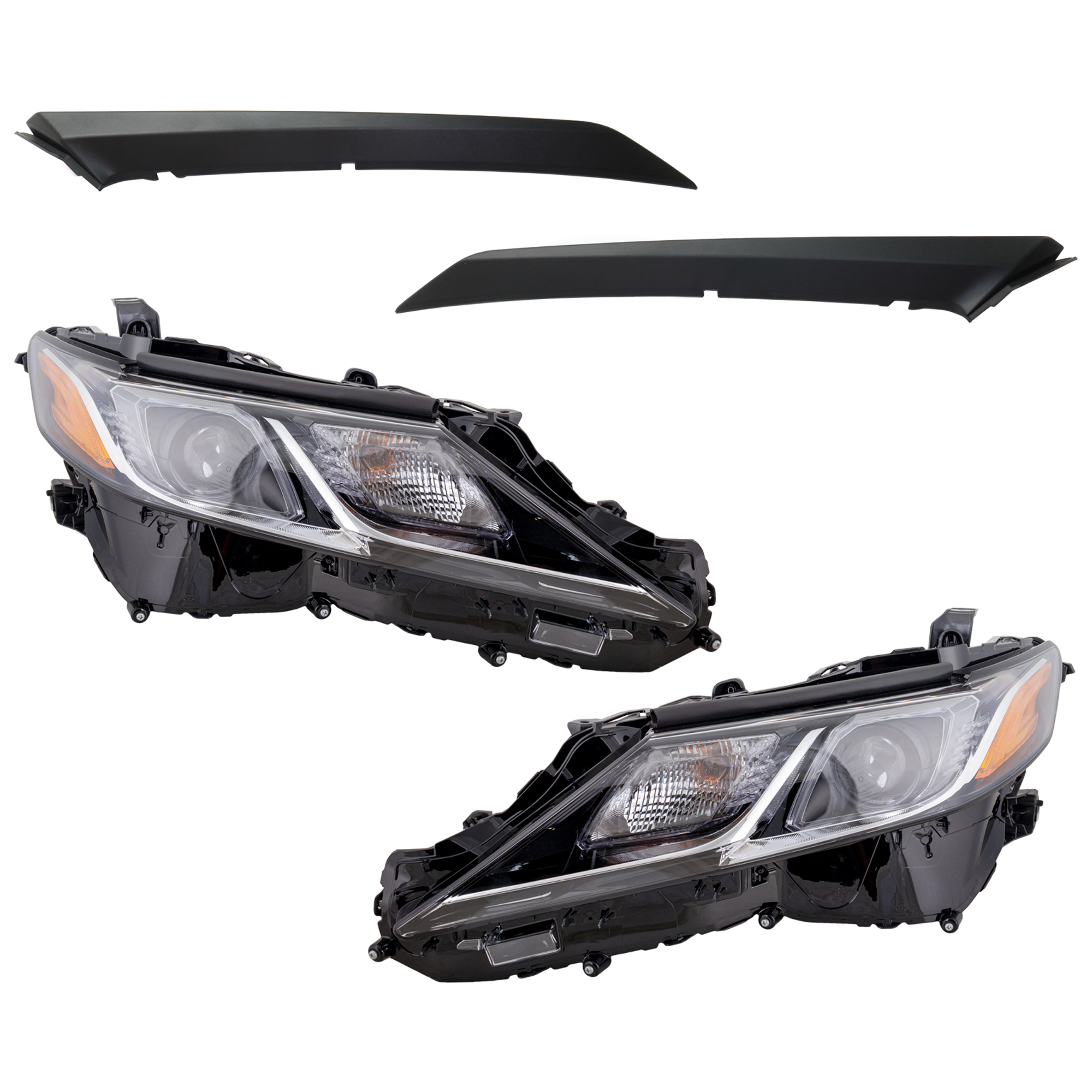 Headlight Assembly Kit for 2018-2019 Toyota Camry, 4-Piece, Right ...