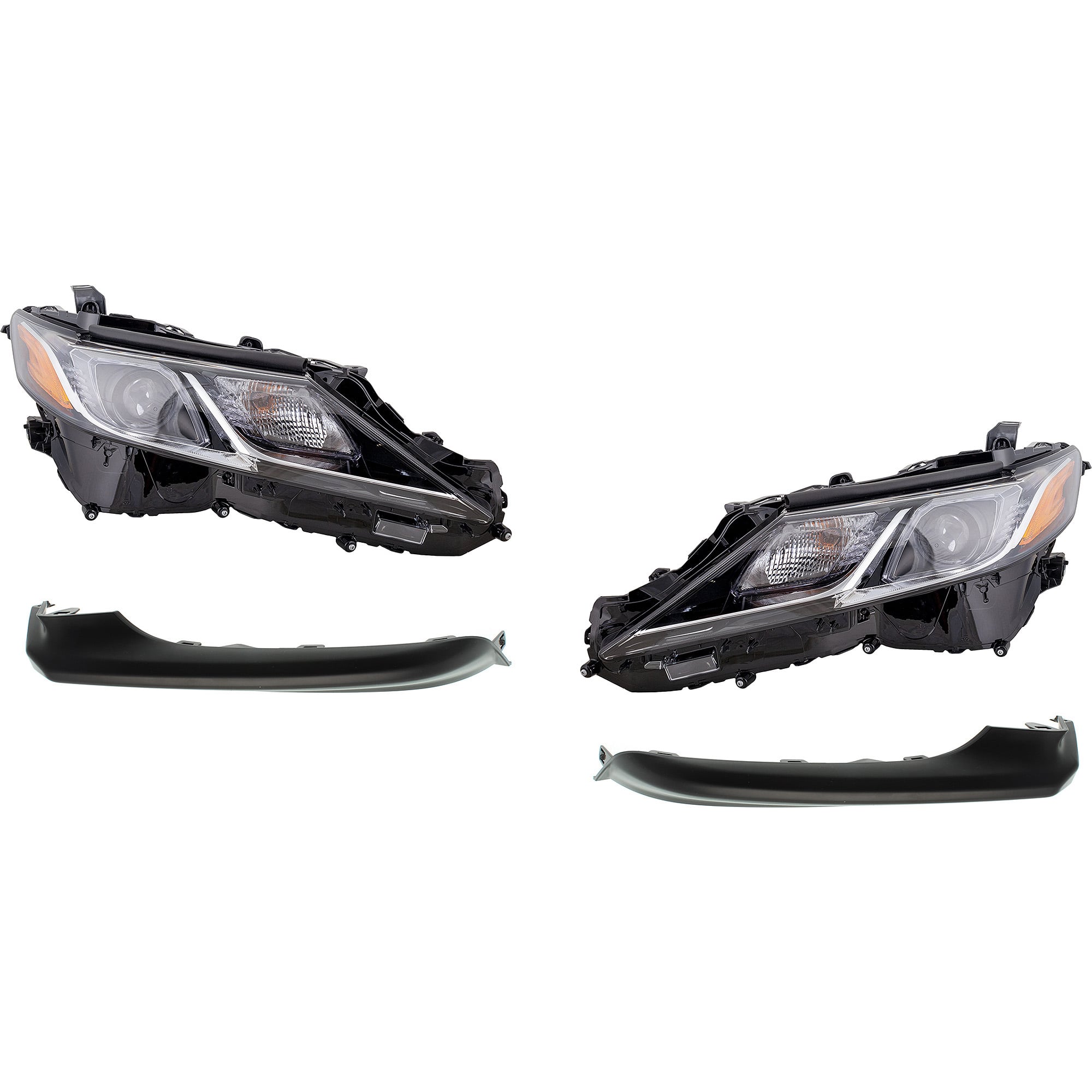 Headlight Assembly Kit for Toyota Camry 2018-2019, Right (Passenger ...