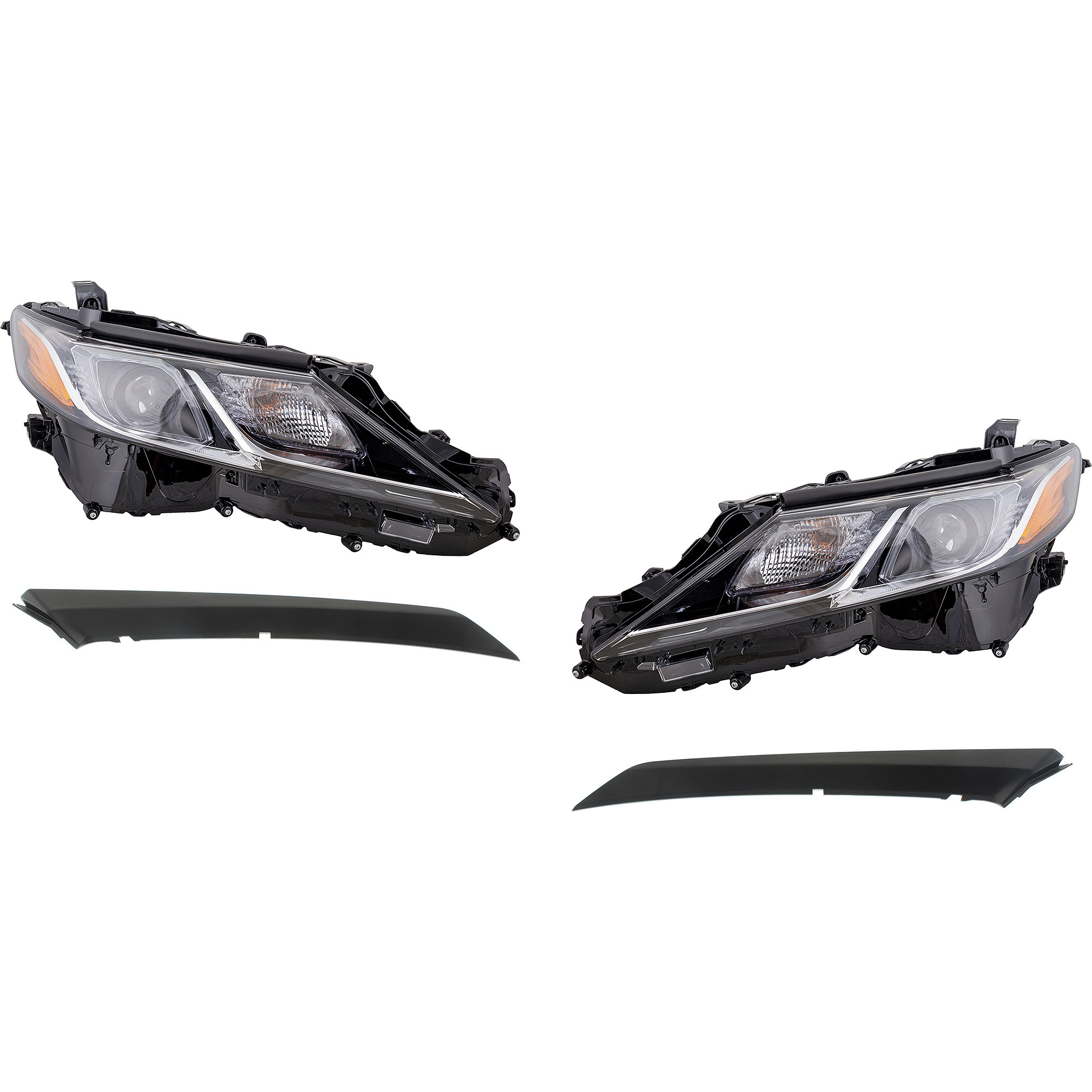 Headlight Assembly Kit for Toyota Camry 2018-2019, Right (Passenger ...