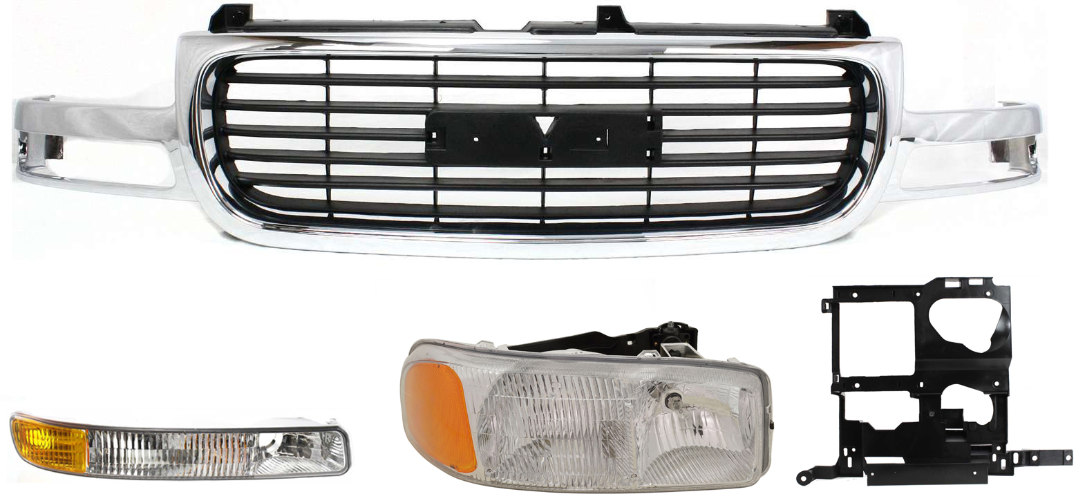 4-Piece Grille Kit for 2000-2006 GMC Yukon/Yukon XL 1500/Yukon XL 2500 ...