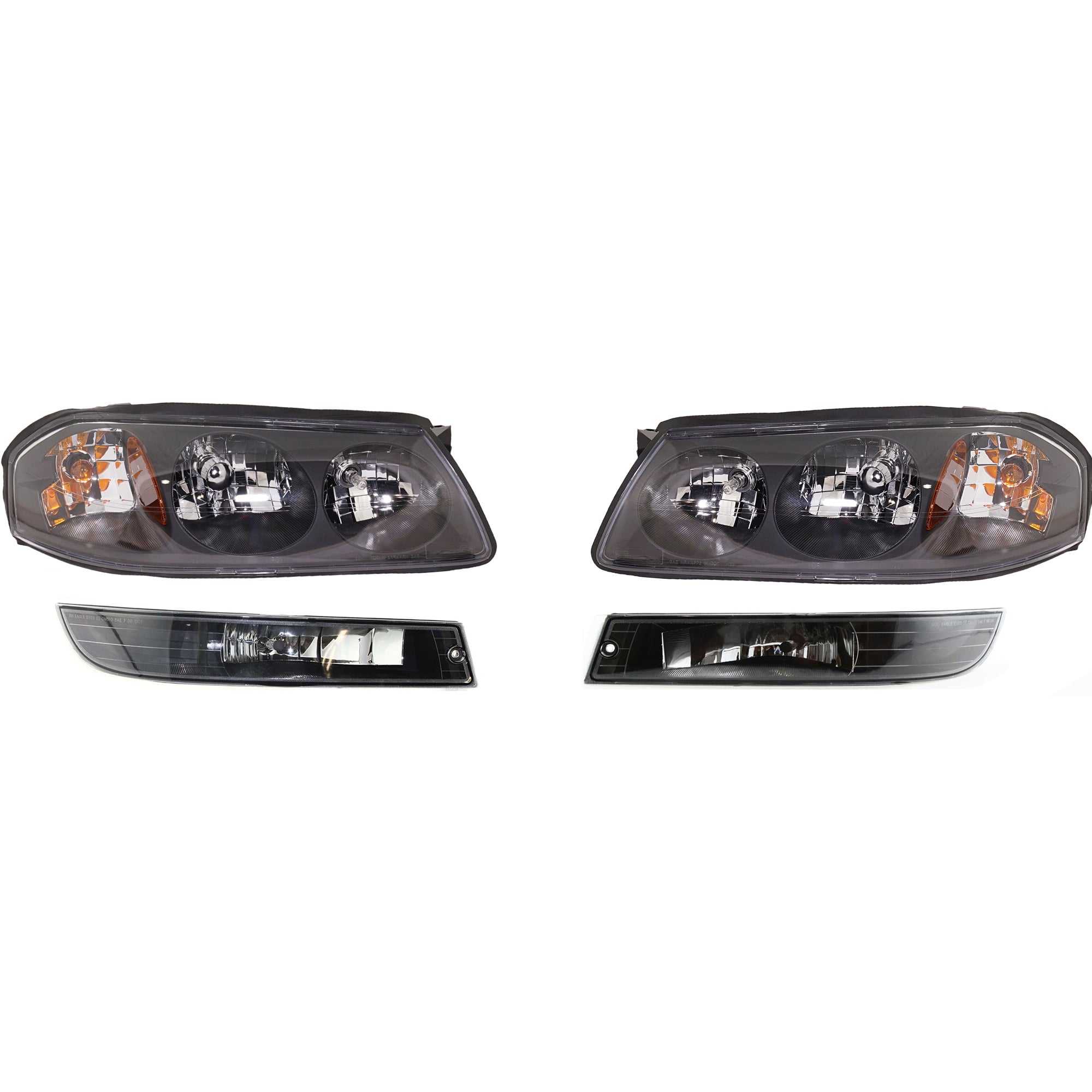 Headlight Assembly Kit for Chevrolet Impala 2000-2004, Right (Passenger ...