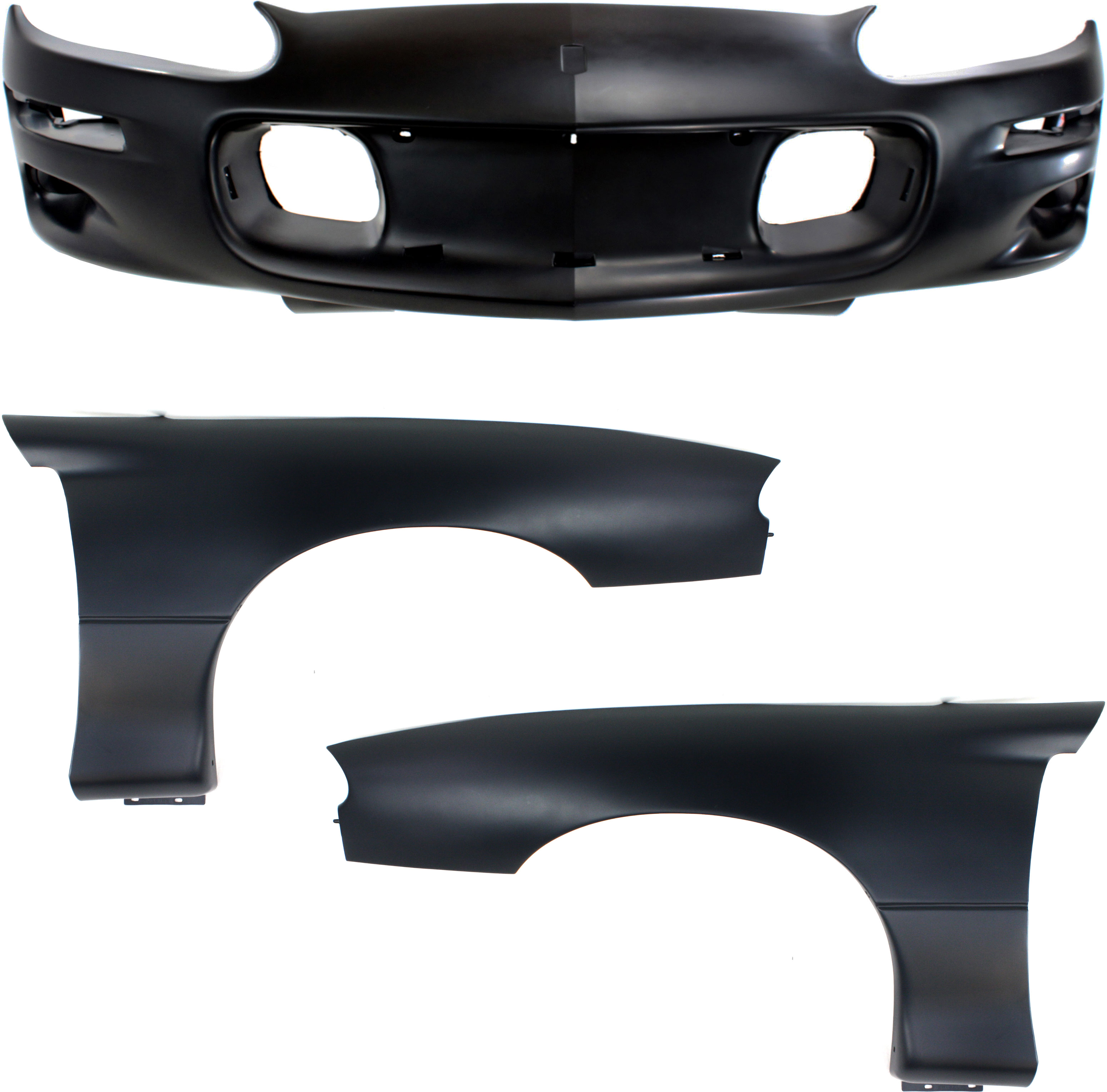 Front Bumper Cover for 1998-2002 Chevrolet Camaro, 3-Piece Kit with ...