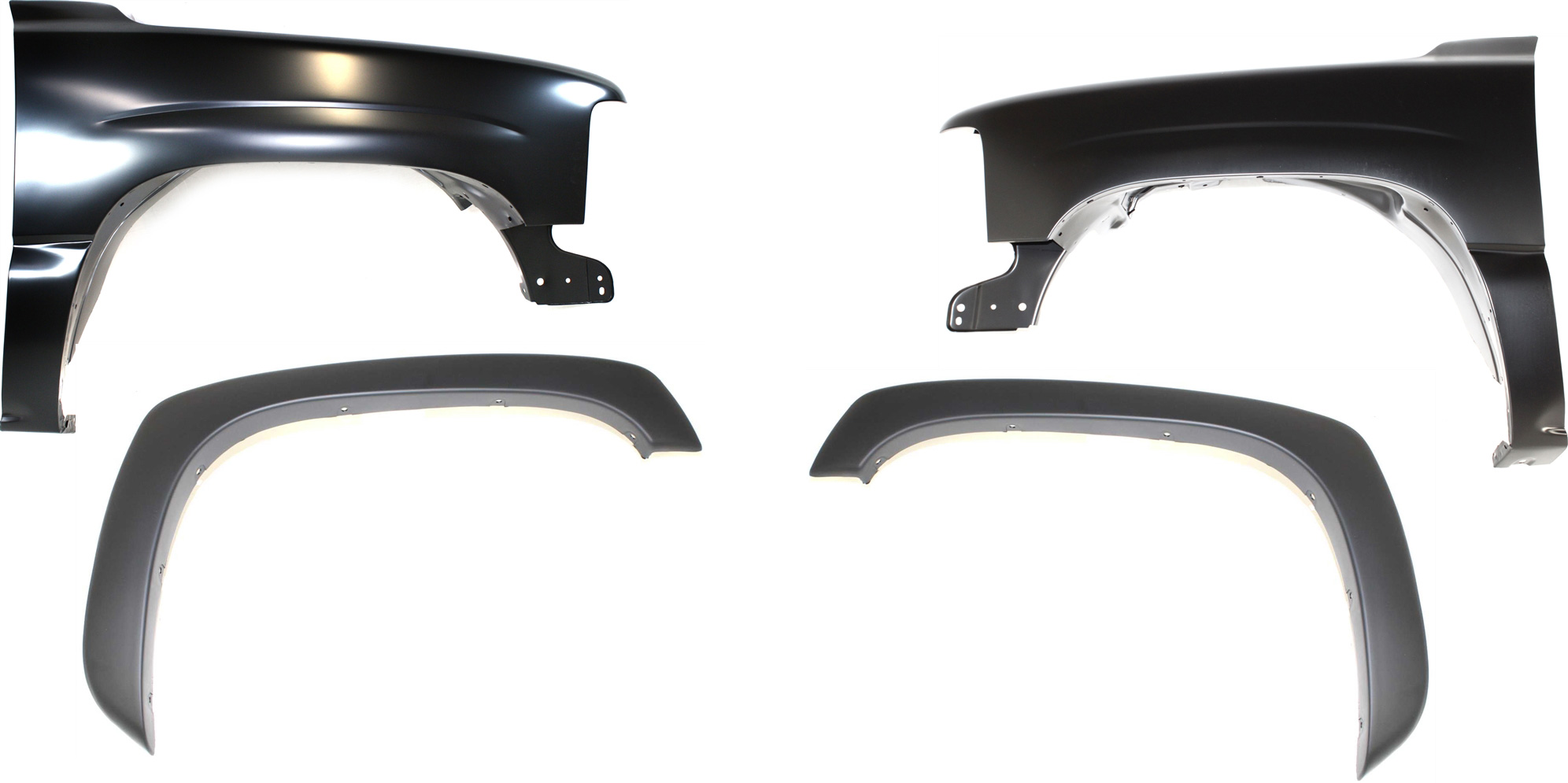 Fender Set for Chevrolet Silverado Pickup 1999-2002, Right (Passenger ...