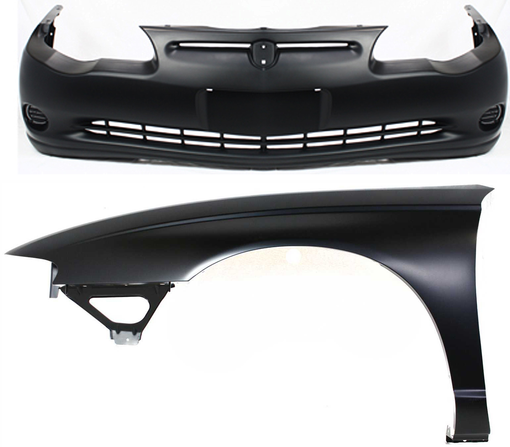 Front Bumper Cover for Chevrolet Monte Carlo 2000-2005, 2-Piece Kit ...
