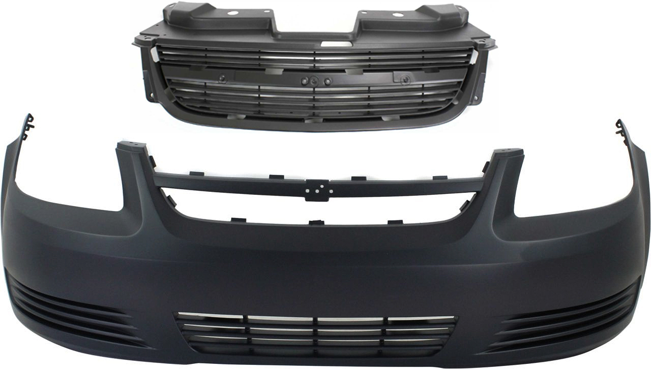 Front Bumper Cover and Grille for Chevrolet Cobalt 2005-2010, 2-Piece ...