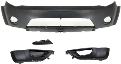 Front Bumper Cover Kit for 2007-2009 Mitsubishi Outlander, Primed ...