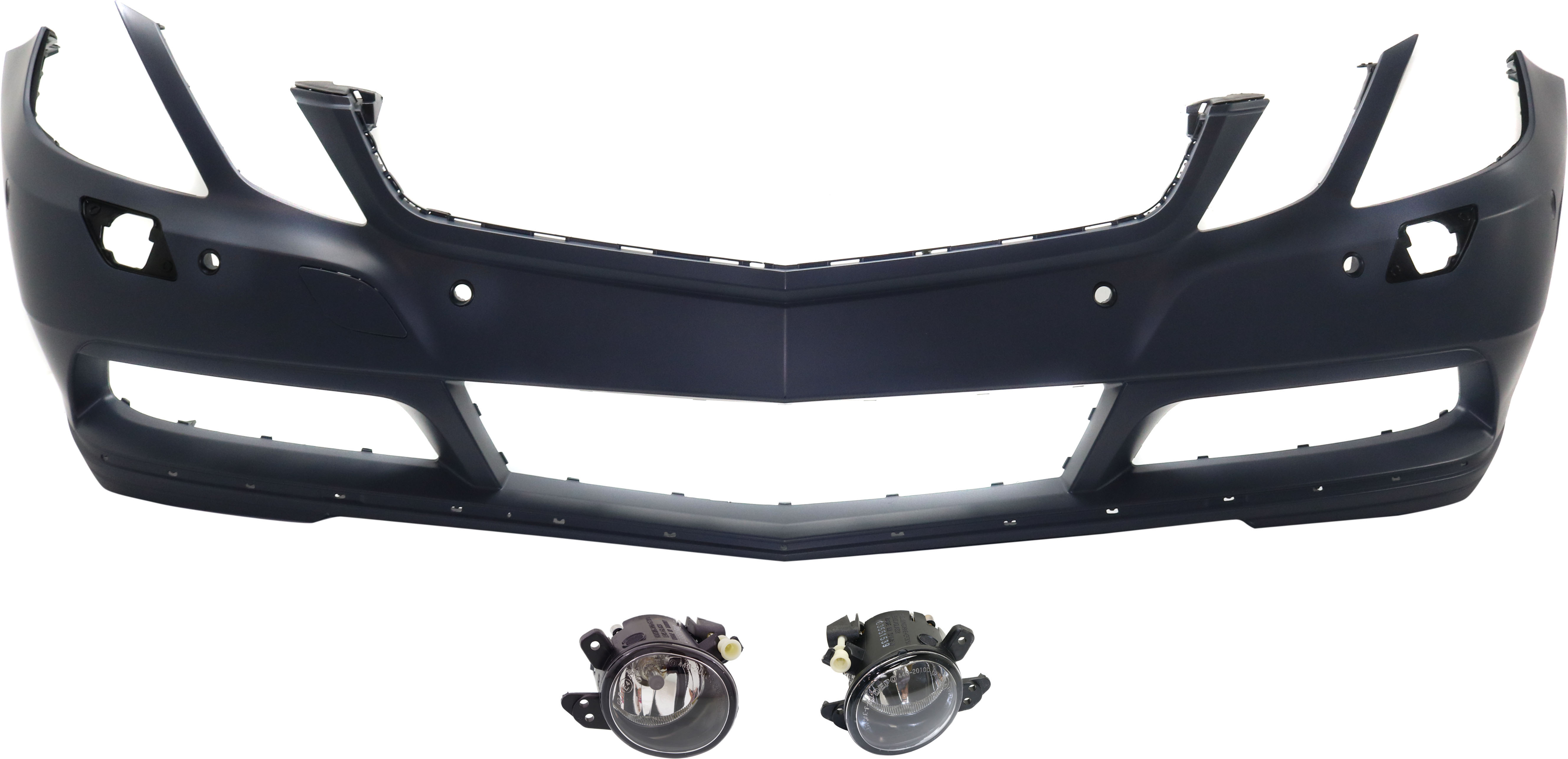 Front Bumper Cover for Mercedes-Benz E350 2010-2013, Complete 3-Piece ...
