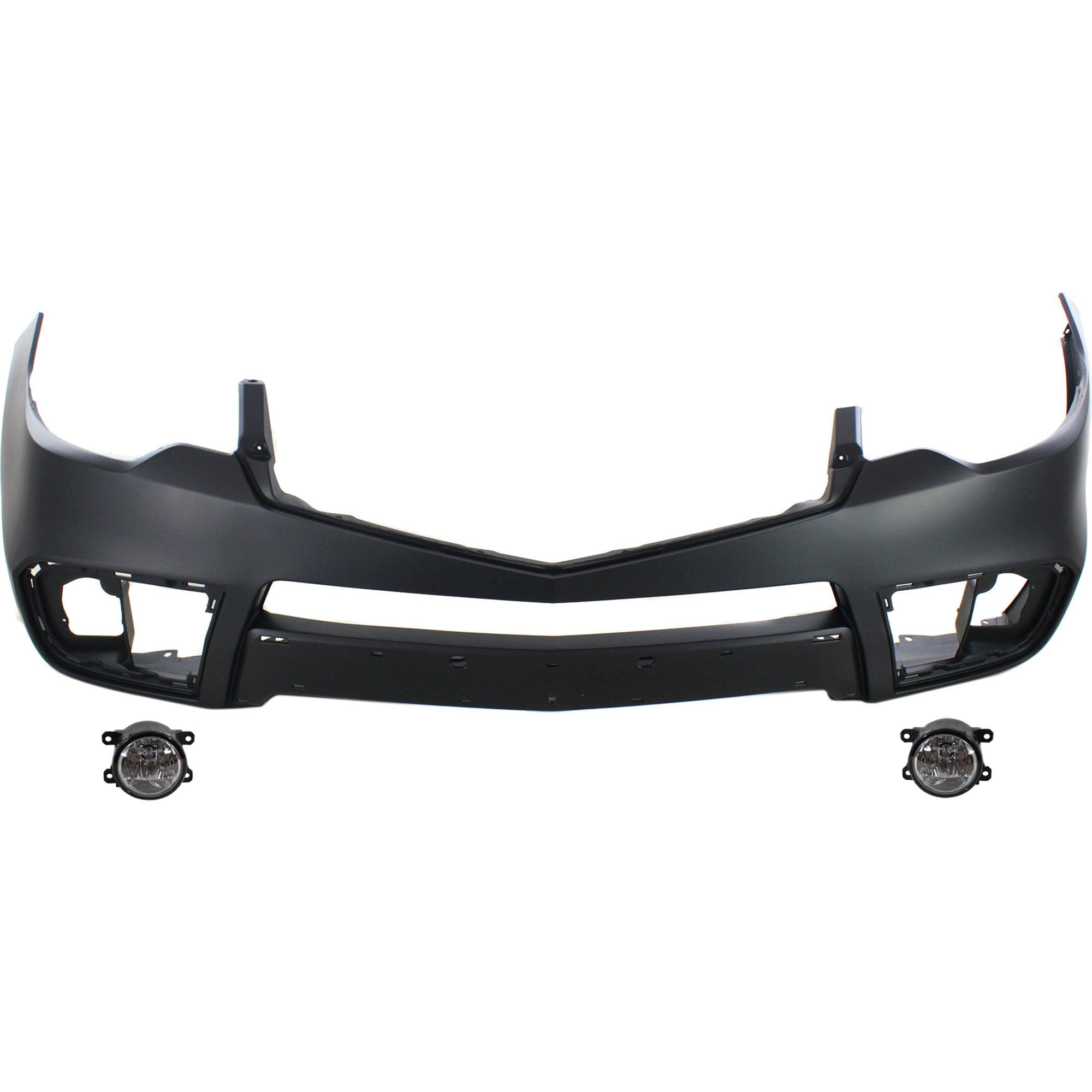 Front Bumper Cover for Acura RDX 2010-2012, 3-Piece Kit with Fog Lights ...