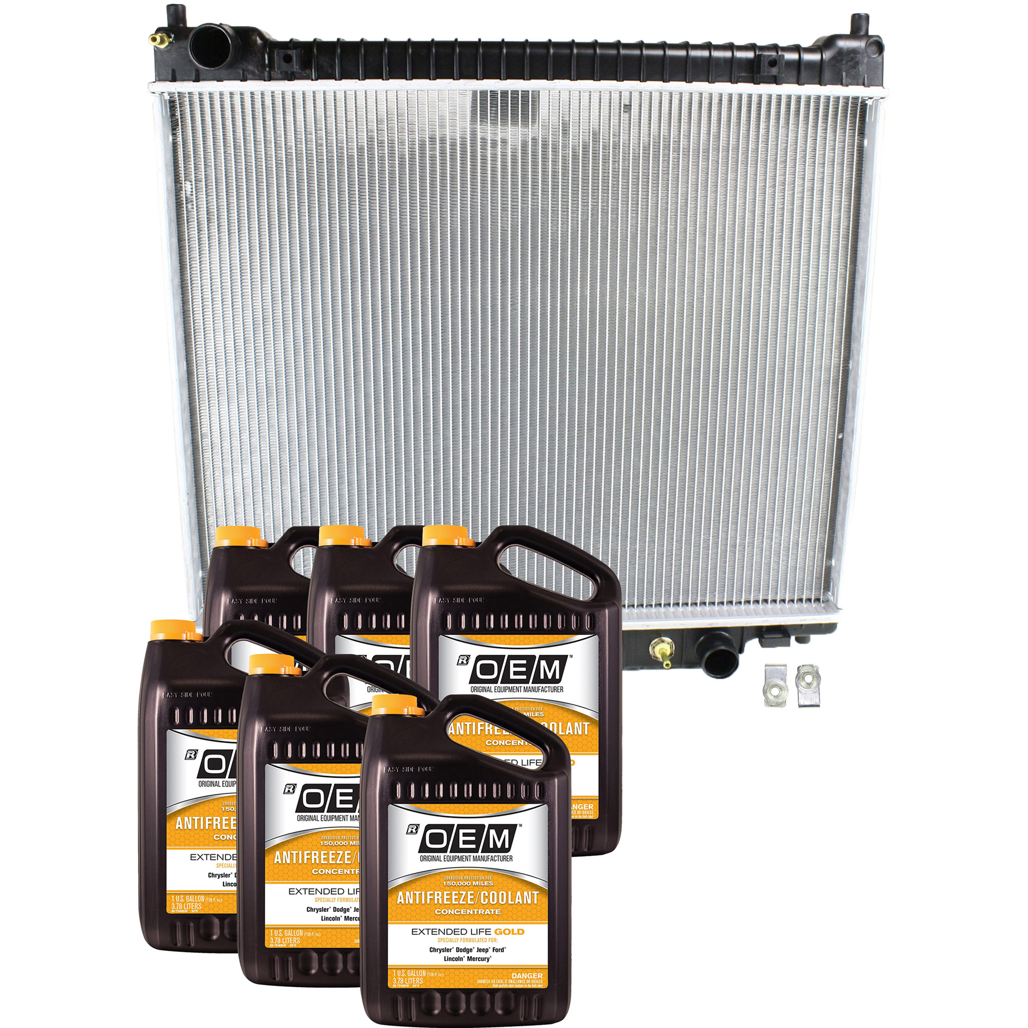 Radiator for Ford Econoline Van 1997-2003, Includes Coolant/Antifreeze ...