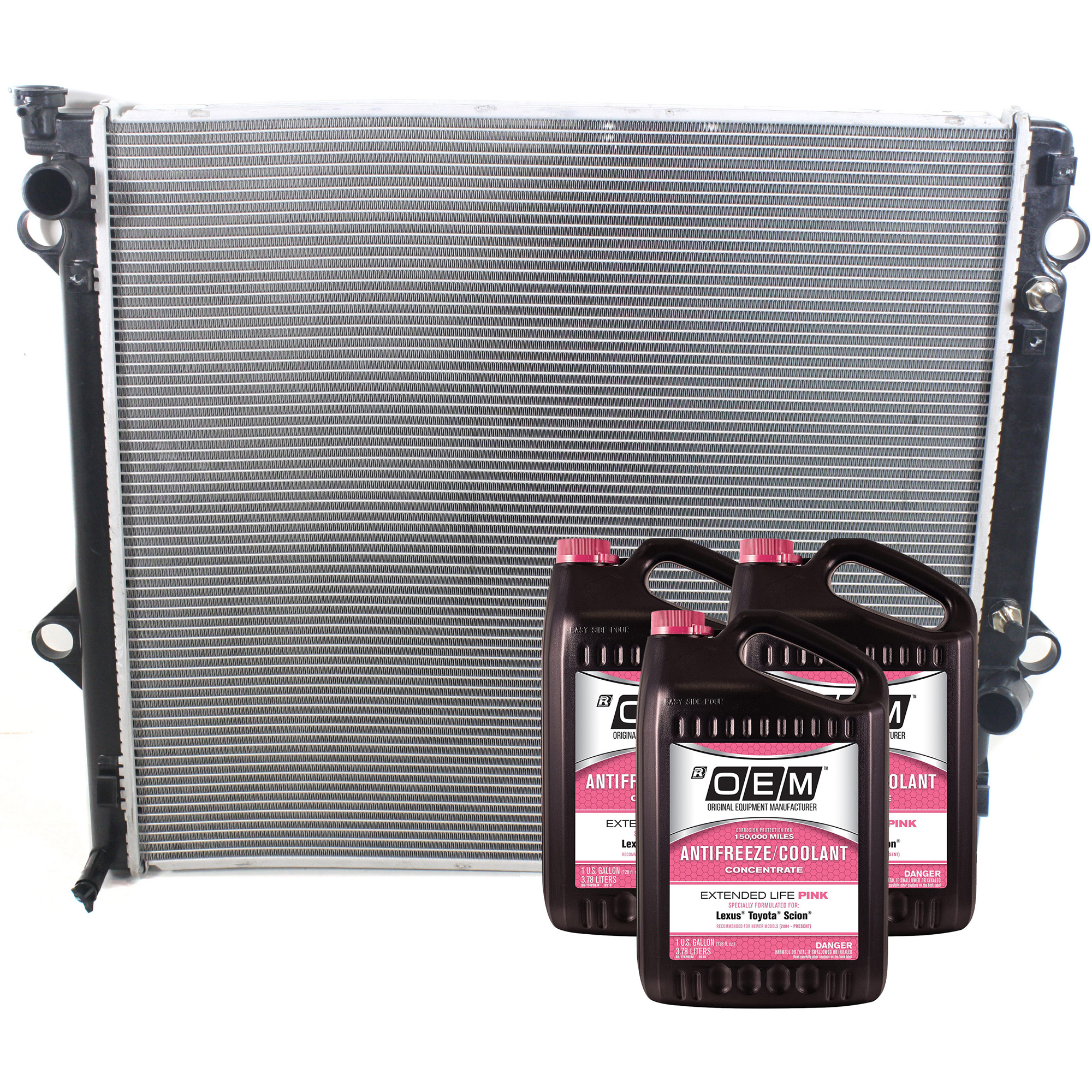Radiator for Toyota 4Runner 2003-2009, 4-Piece Kit with Coolant ...