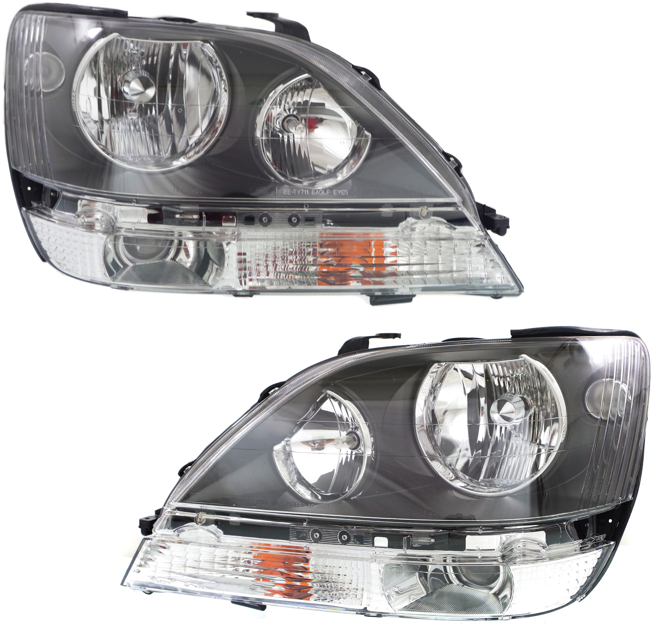 Headlight Assembly Pair/Set for Lexus RX300 1999-2000, Right (Passenger ...