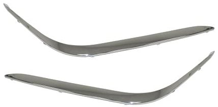Front Bumper Molding Pair/Set for BMW 7-Series 1995-2001, Outer, Chrome ...