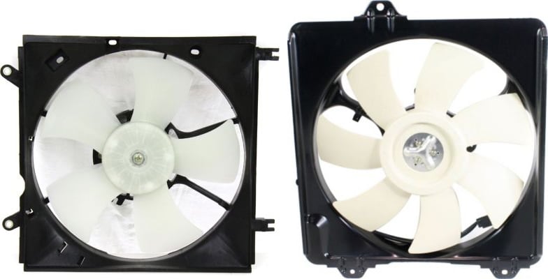 Radiator and A/C Condenser Fan Assembly Set for 2001-2005 Toyota RAV4 ...