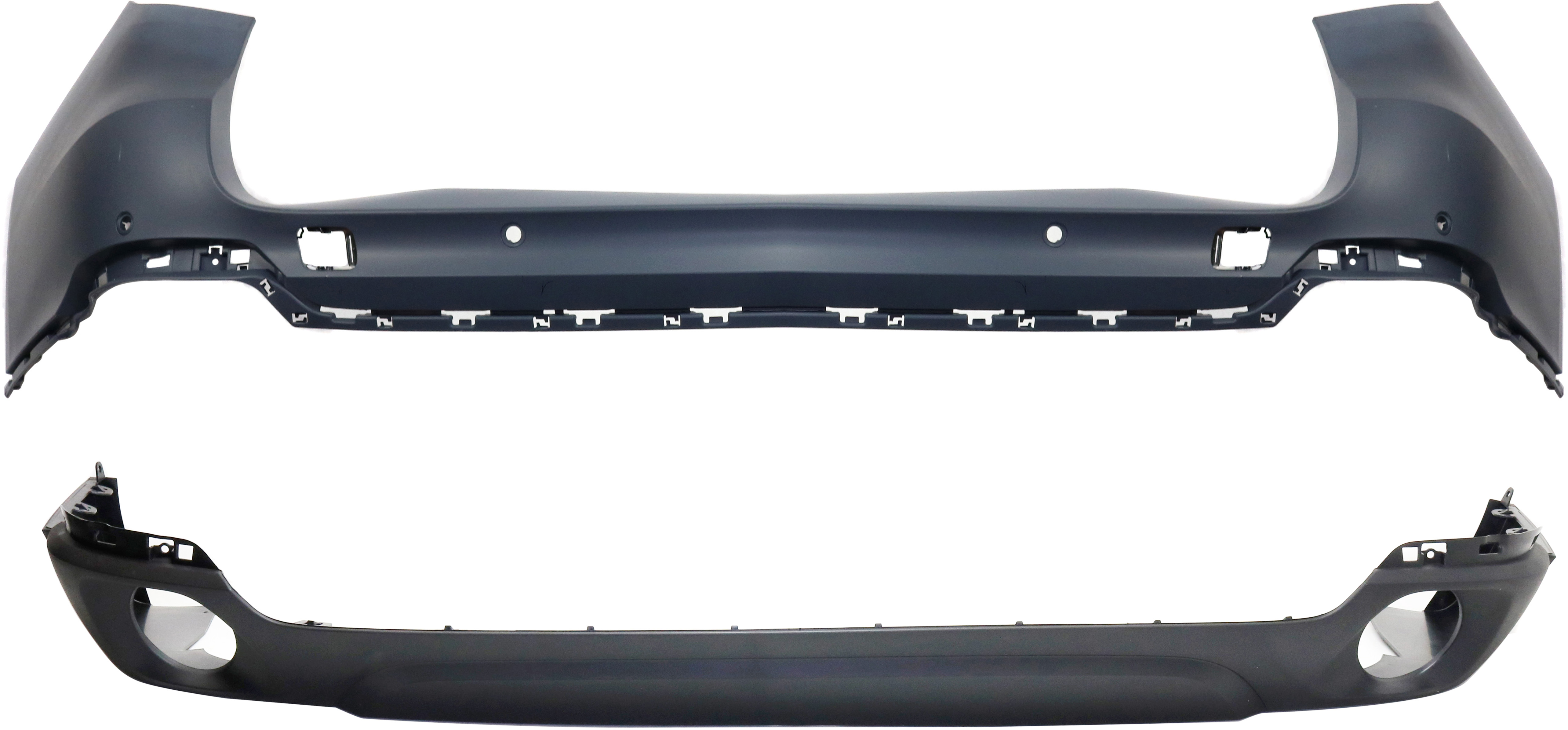 Rear Bumper Cover Set for BMW X5 2014-2018, Upper and Lower, Standard ...