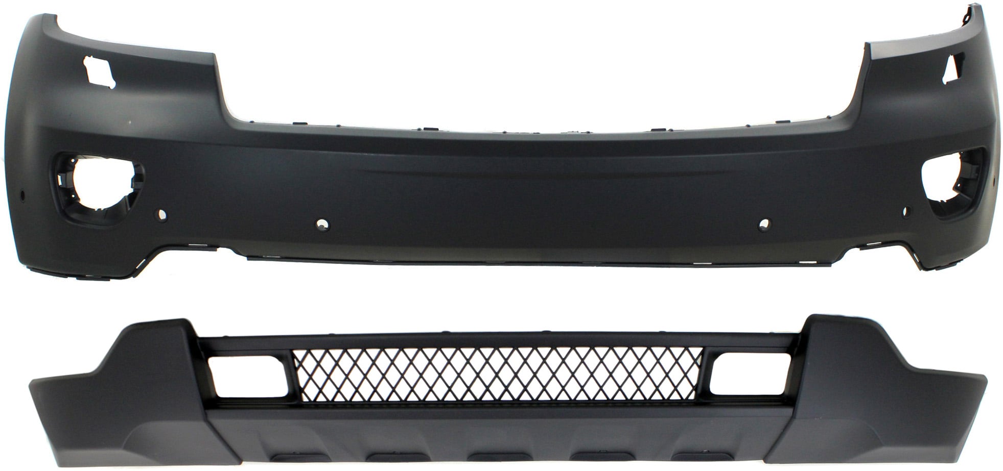 Front Bumper Cover for Jeep Grand Cherokee 2011-2013, Upper and Lower ...