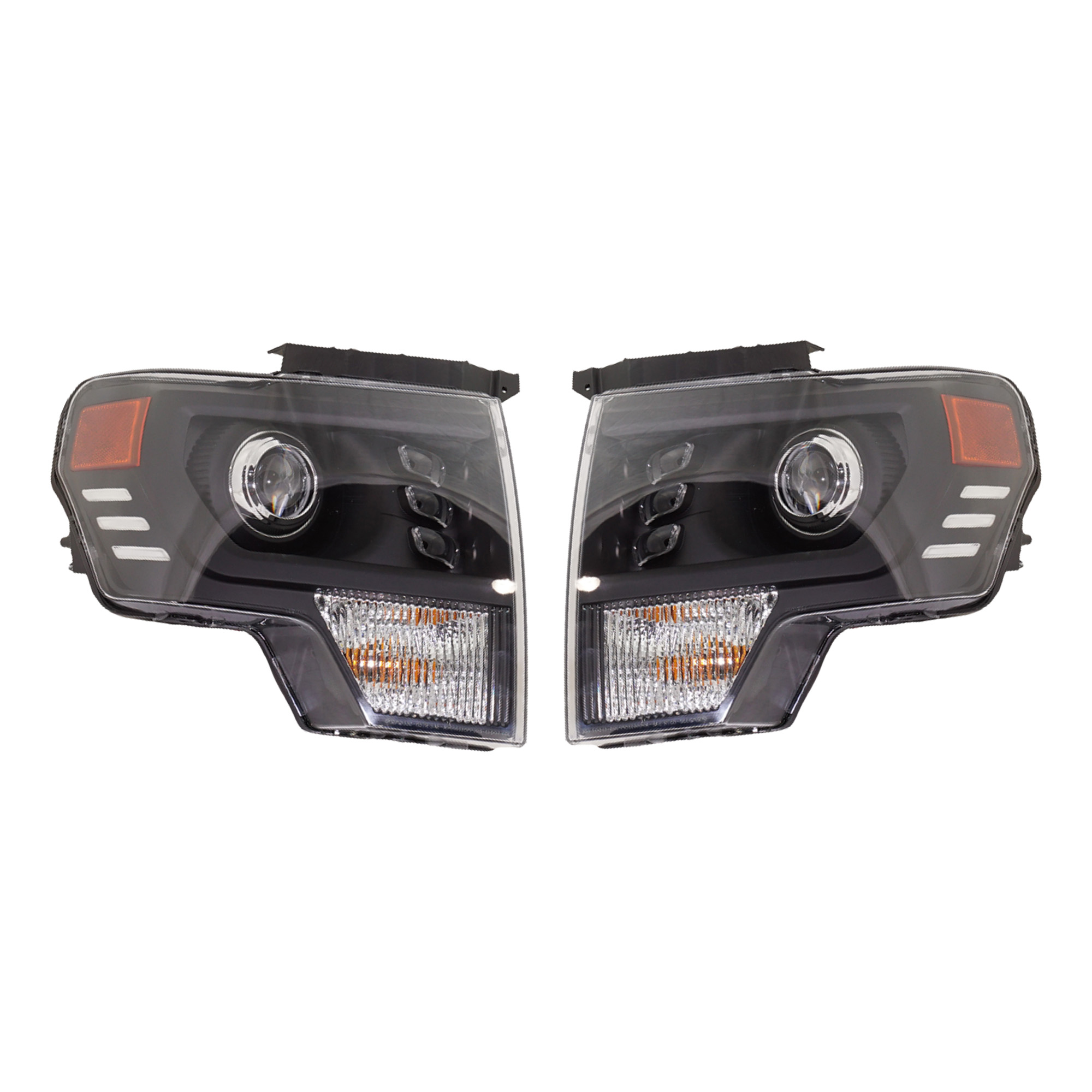 Headlight Assembly Pair/Set for 2009-2014 Ford F-150, LED Projector ...