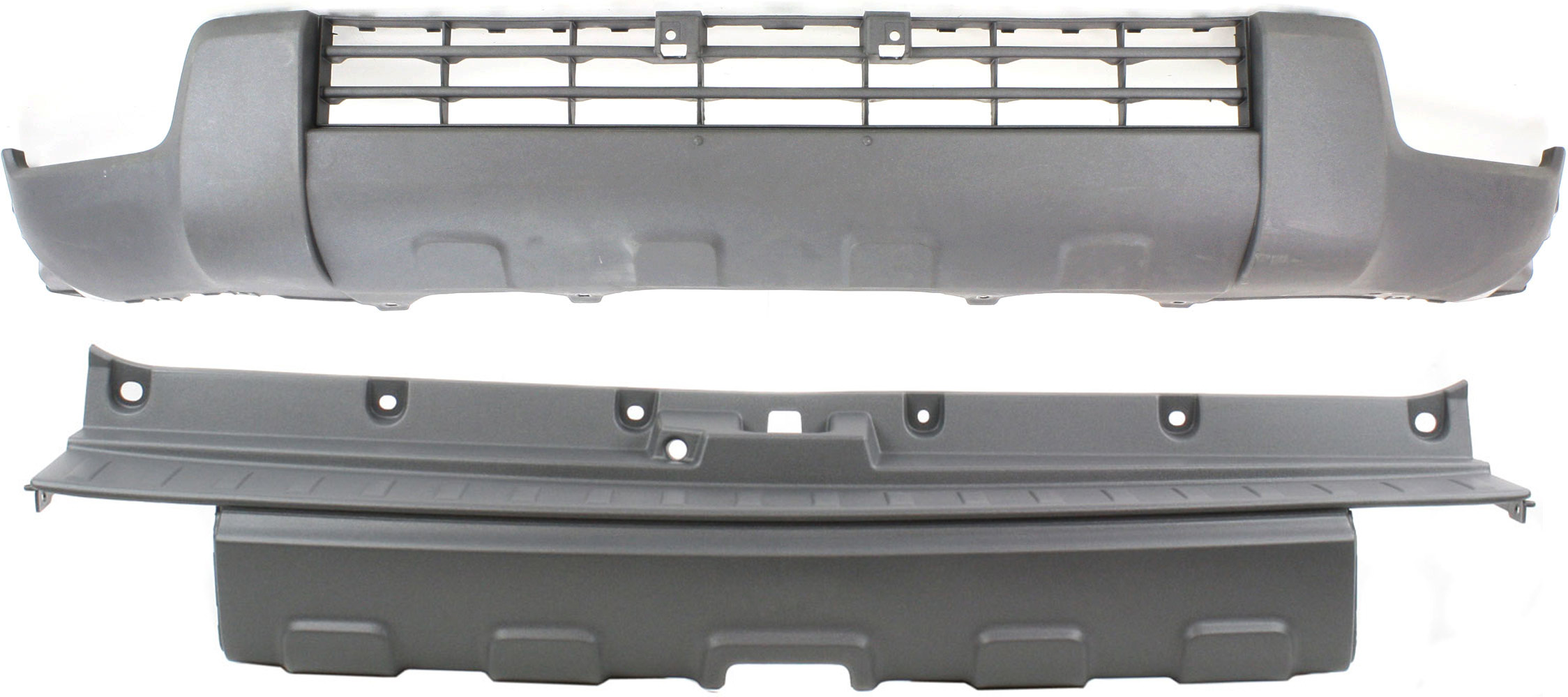 Front and Rear Bumper Cover Set for 2003-2005 Toyota 4Runner, Replacement